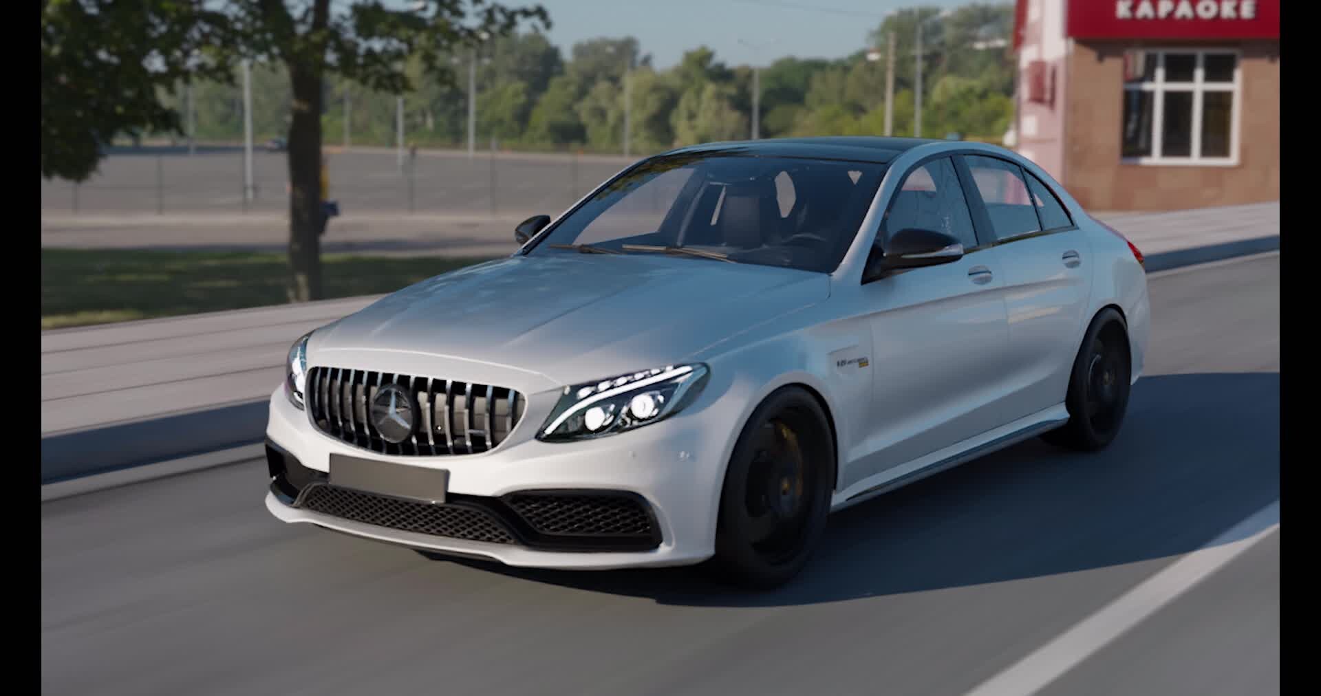 ArtStation - Mercedes C63 AMG test