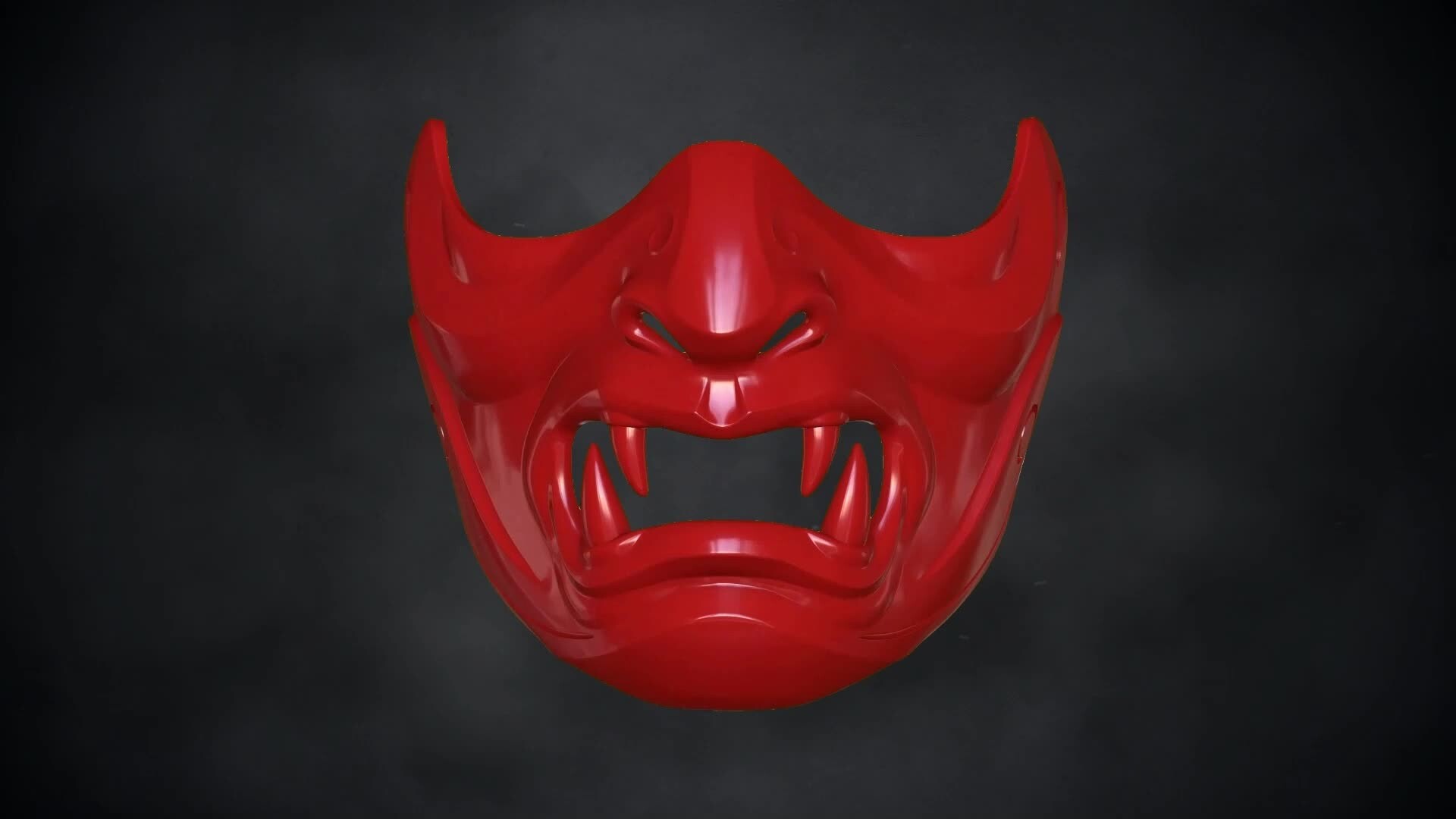 ArtStation - samurai demon mask