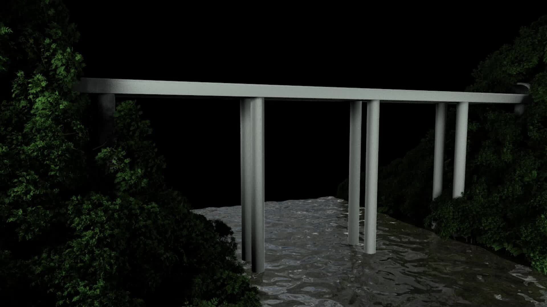 ArtStation - Bridge collapse