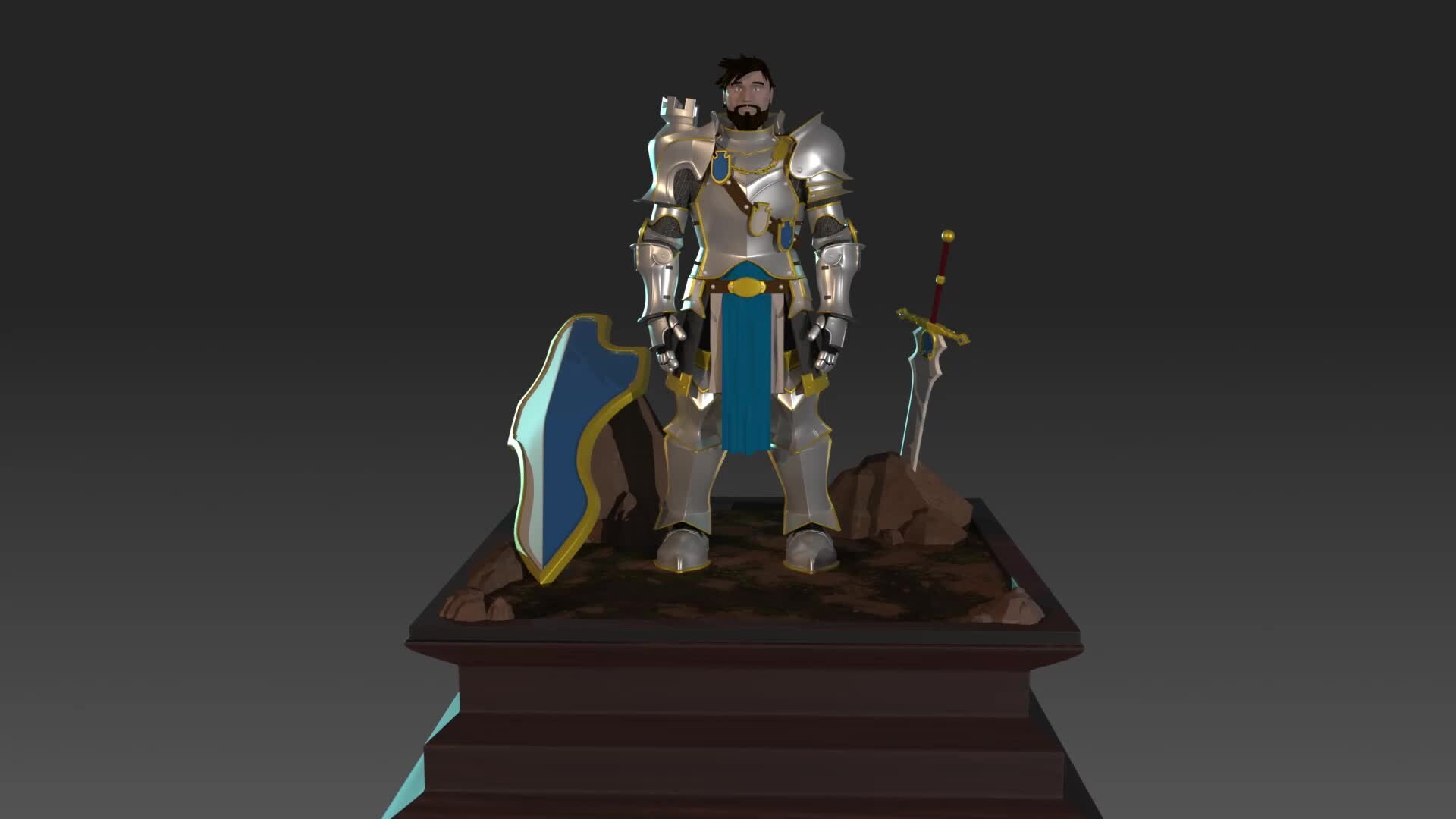 ArtStation - Knight 3D Model
