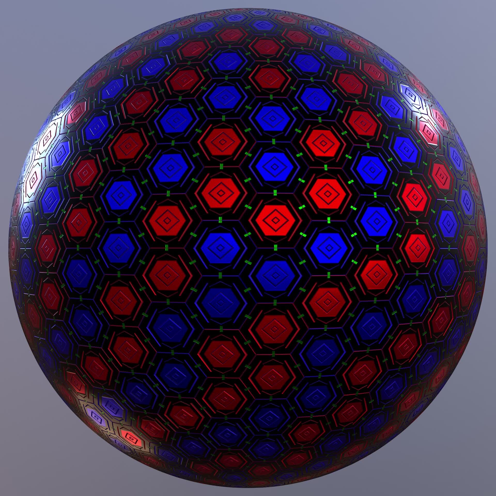 ArtStation - Hexagon tiling floor