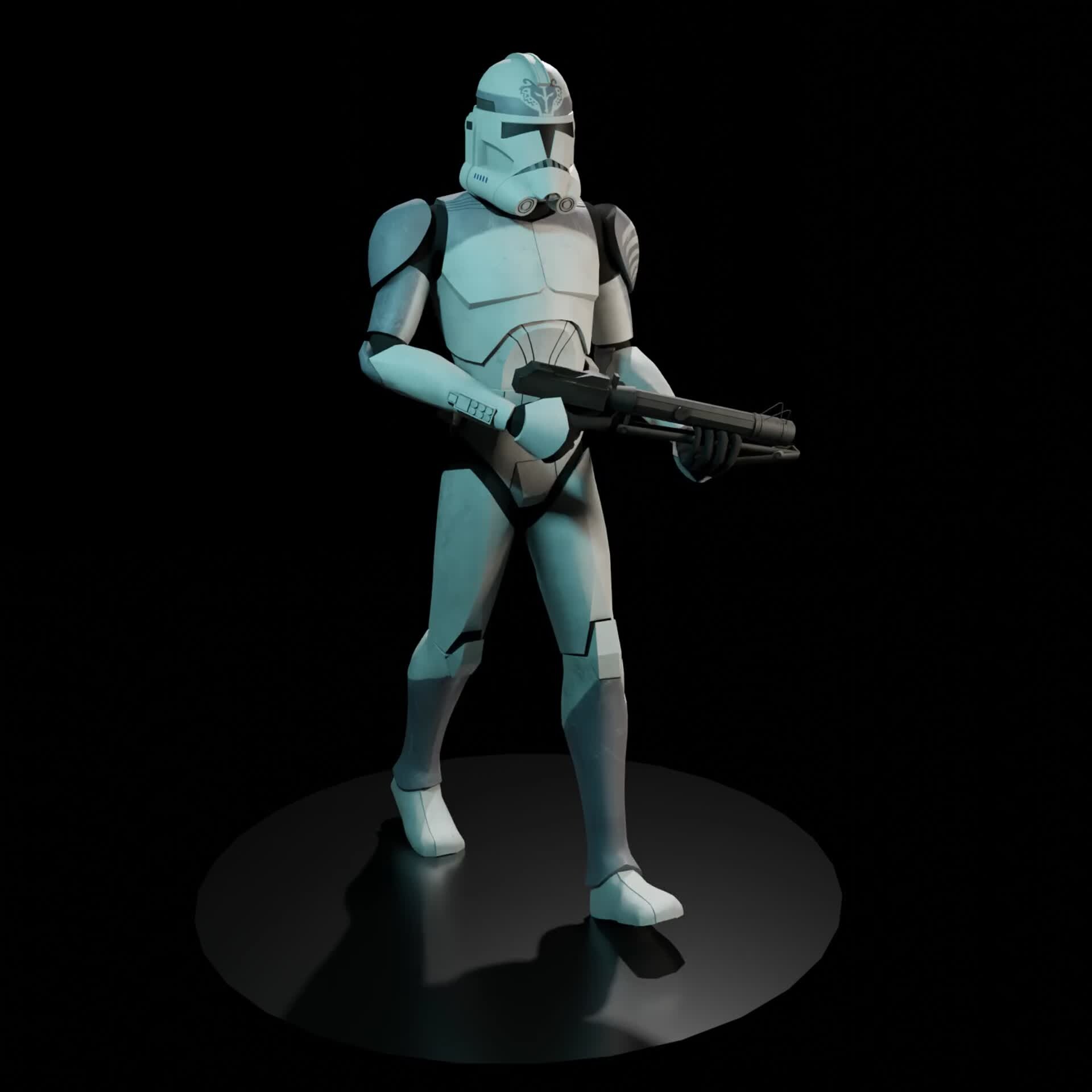 ArtStation - Clone Trooper Walk Cycle