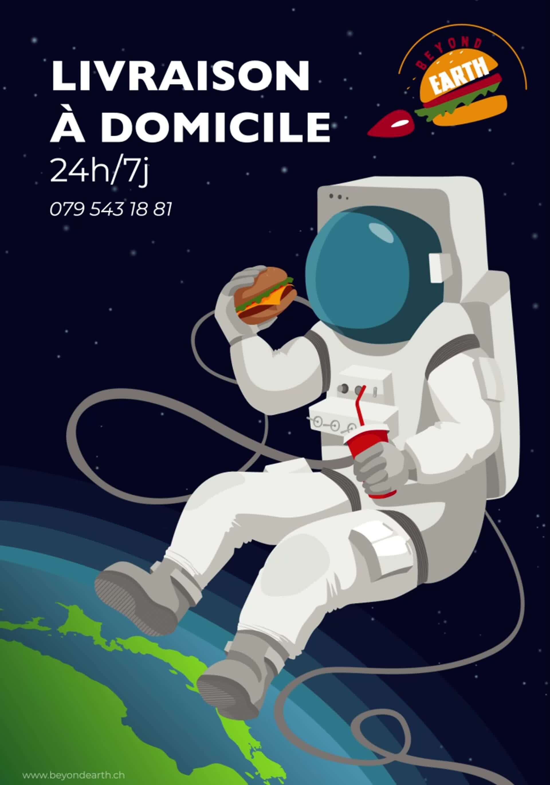ArtStation - Space Burger - Animated Poster