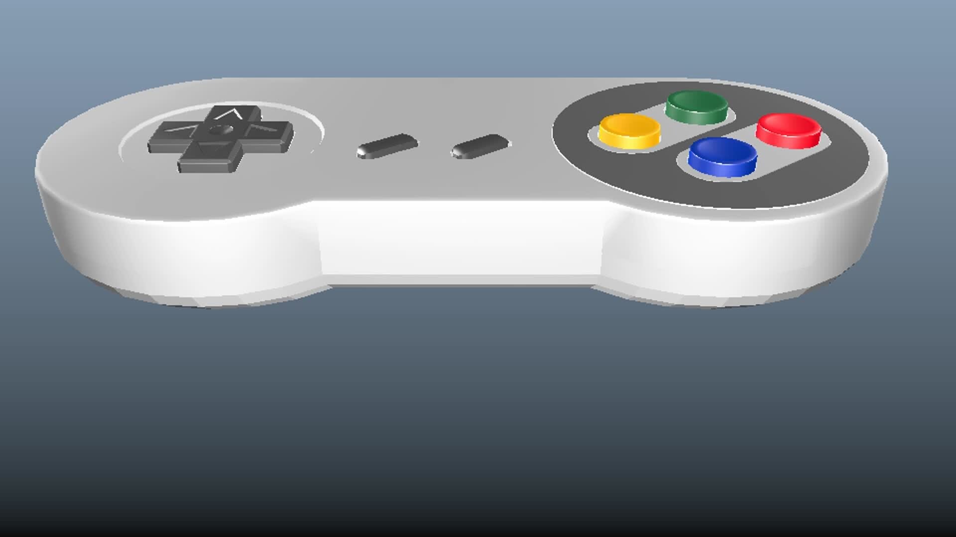 ArtStation - Super Nintendo controller 3D modeling