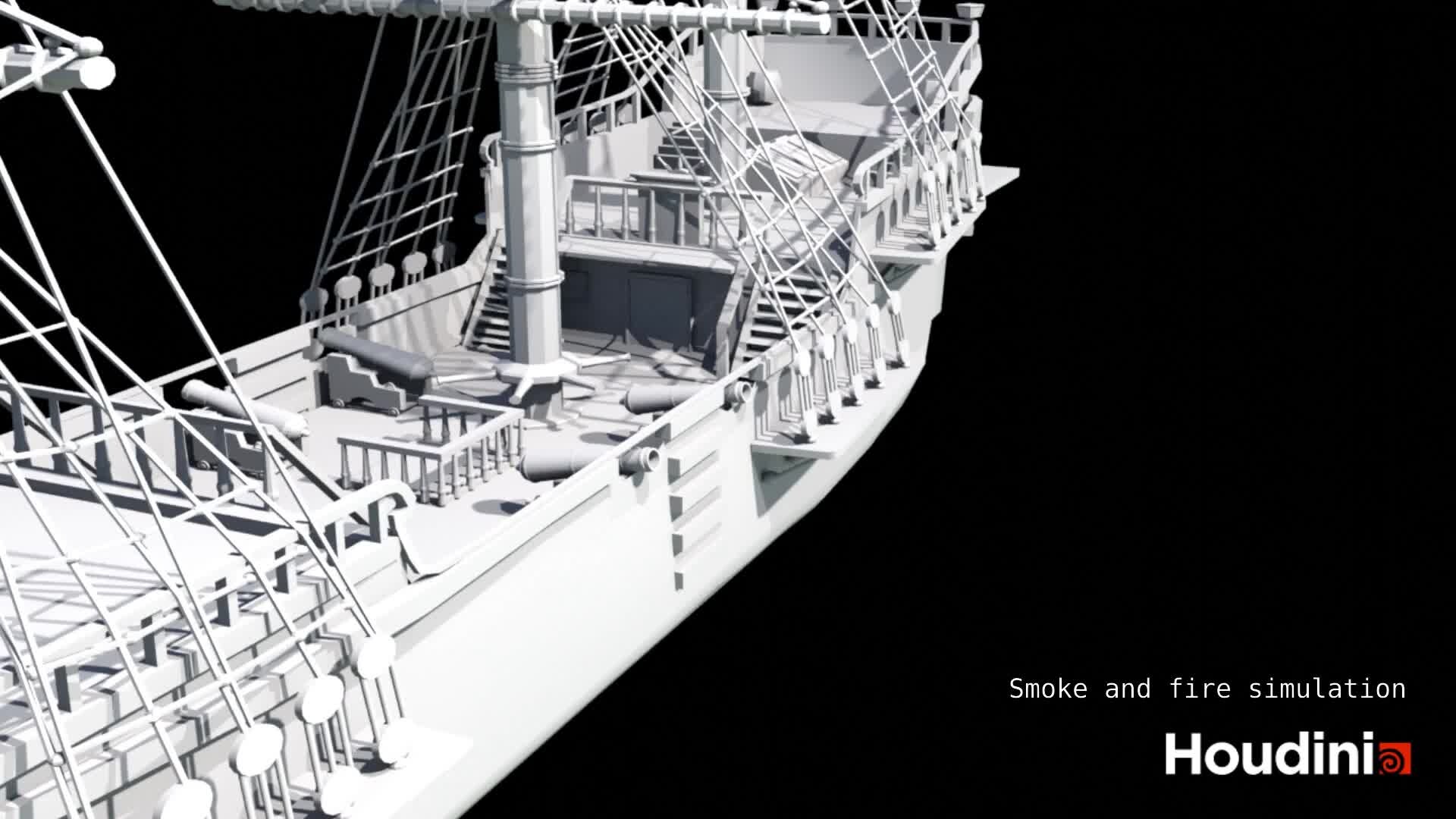 ArtStation - Cannon fire pyro simulation