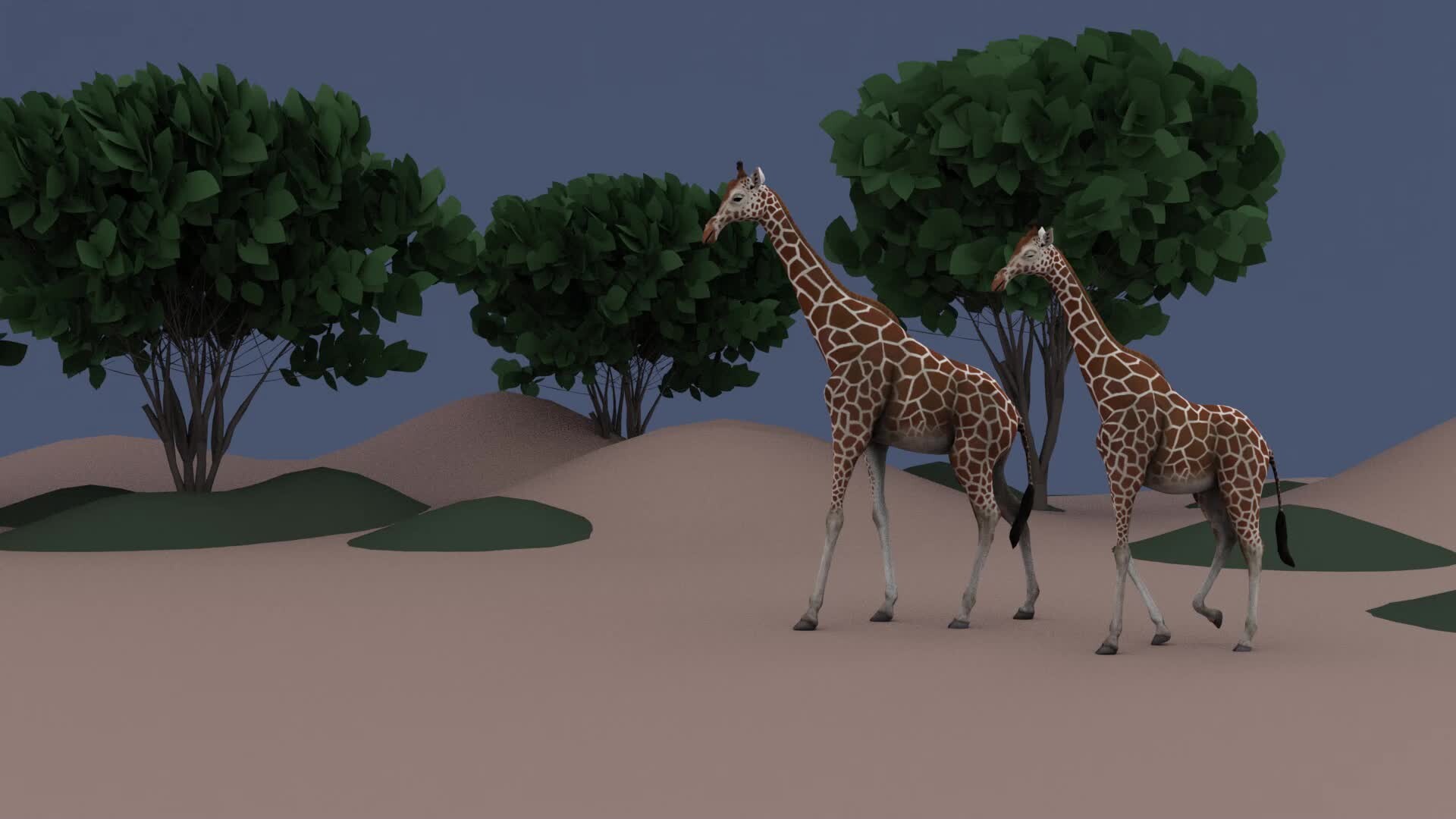 ArtStation - giraffe walk cycle