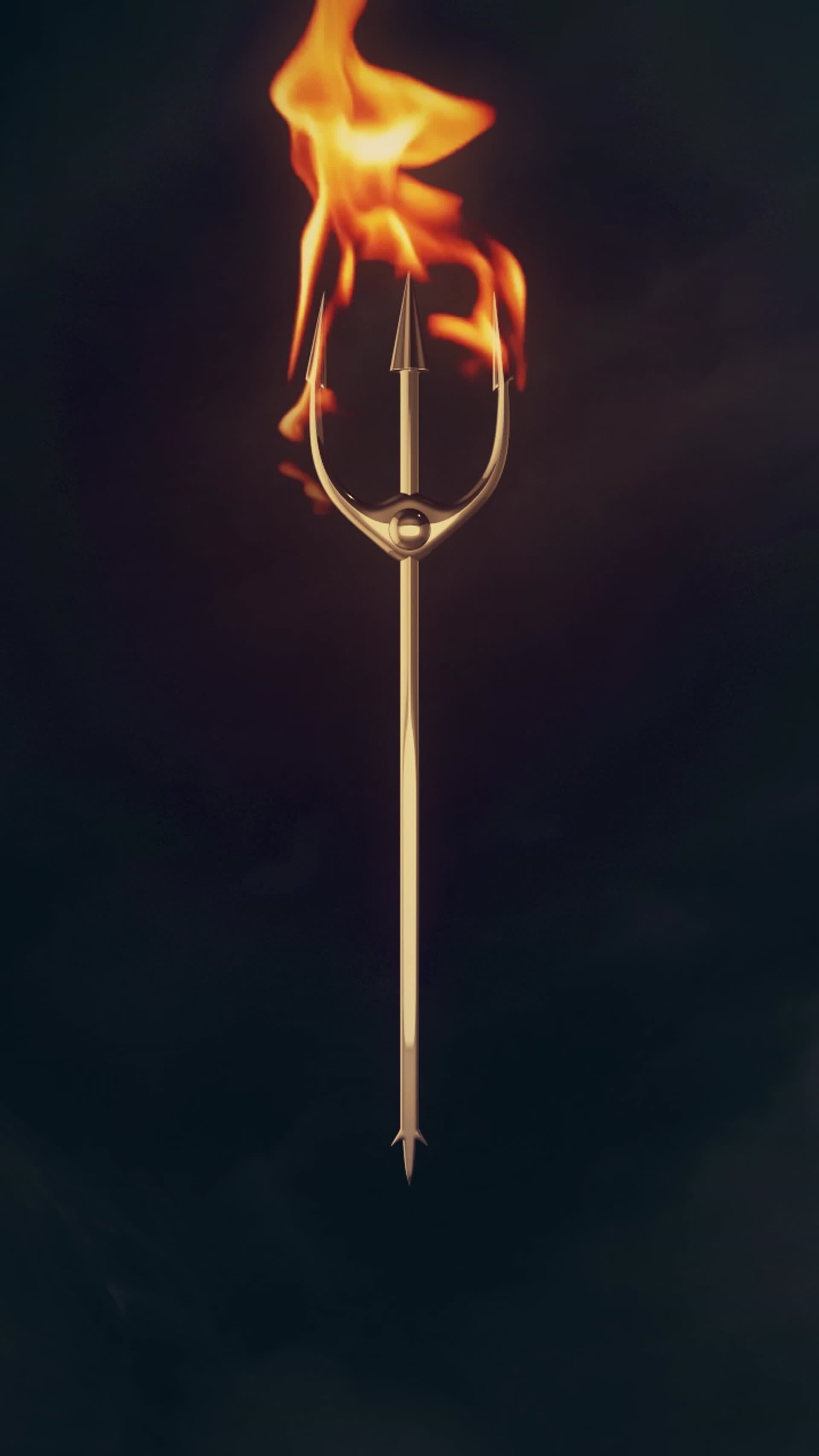 ArtStation - Flaming Trident Animation