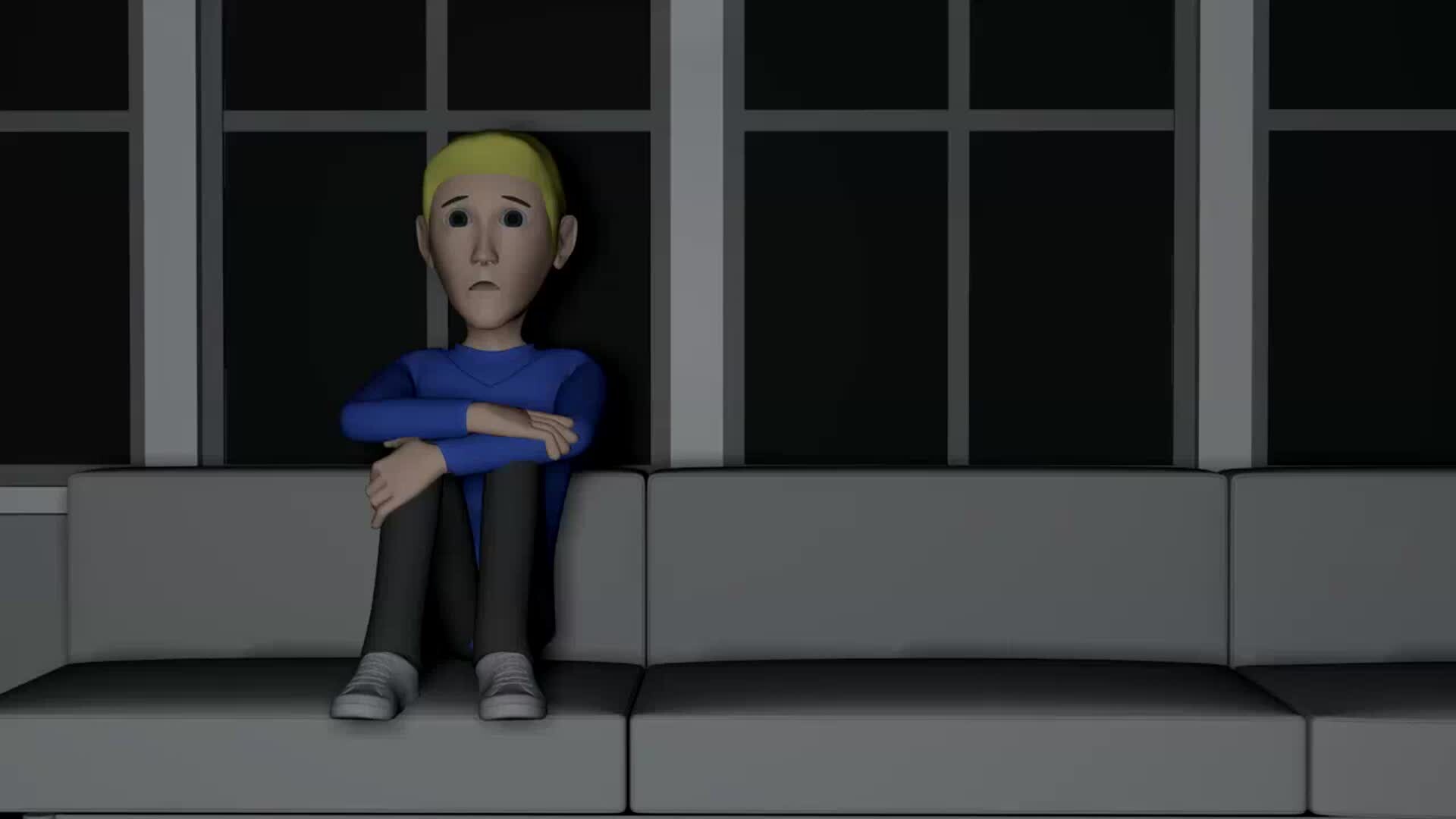ArtStation - Animation 2 - Watching A Scary Movie