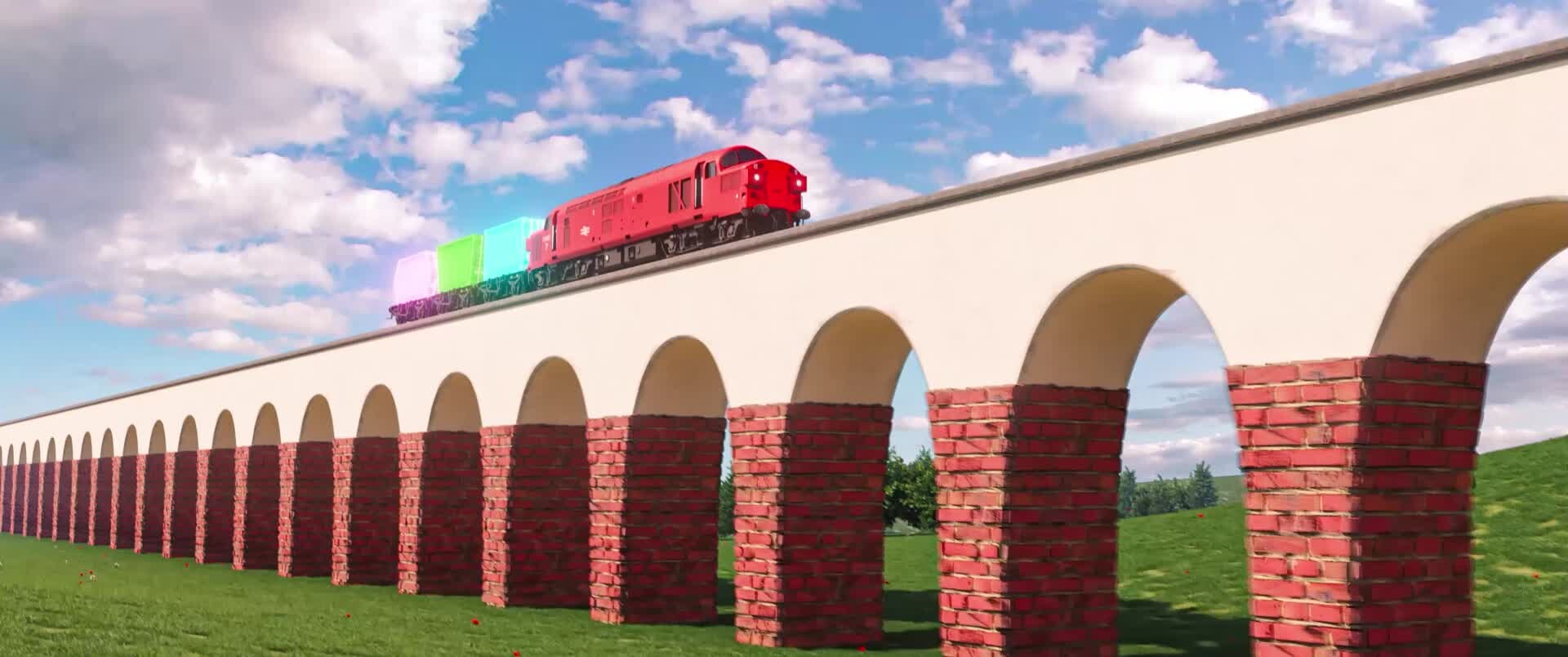 Acool rocket - Recreated the train from the Teletubbies PS1 game