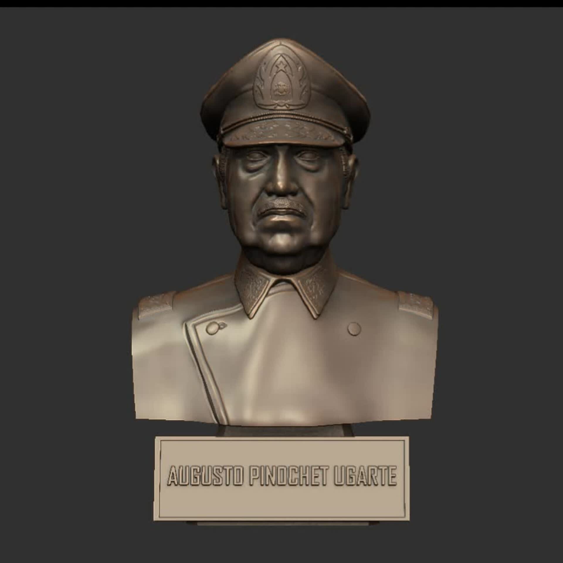 ArtStation - Augusto Pinochet Bust