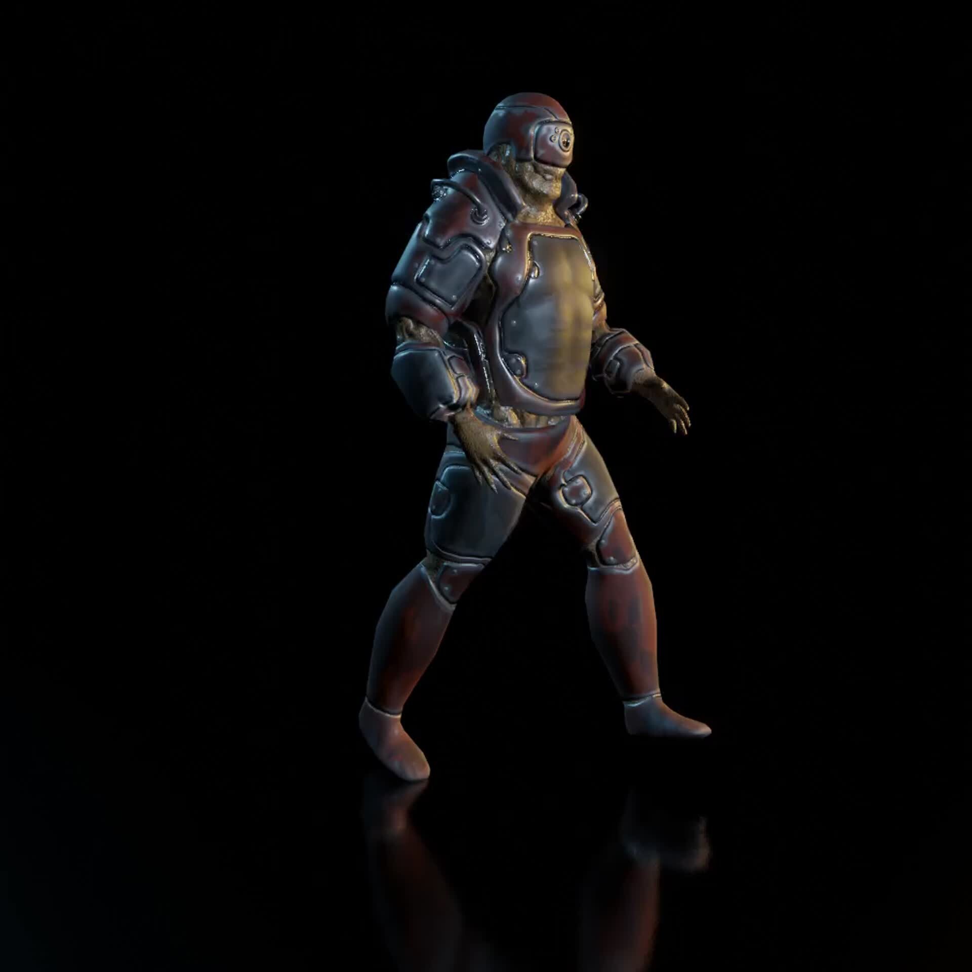 ArtStation - "Tank Soldier" game asset