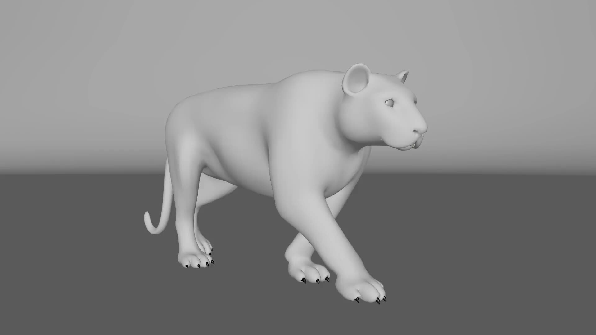 ArtStation - Tiger Walk Cycle