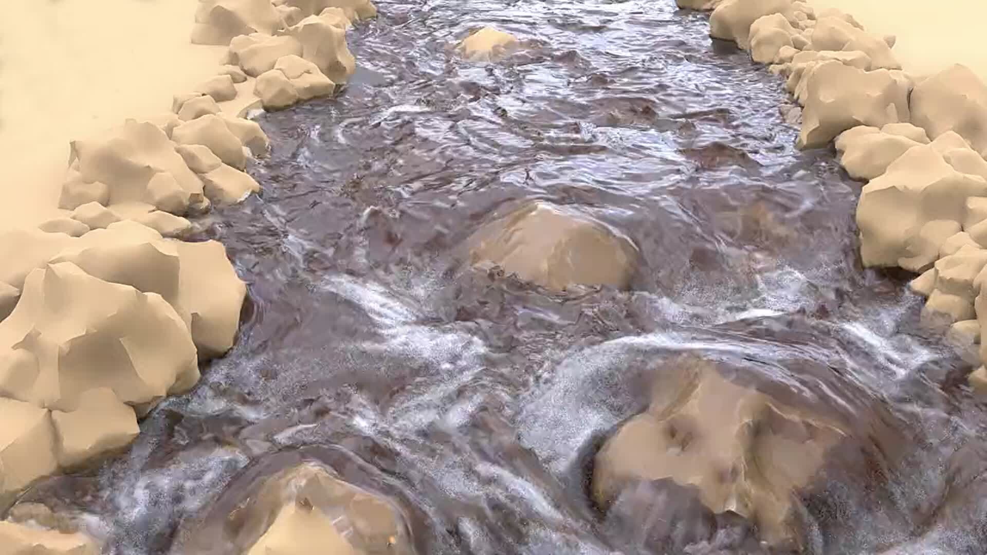 ArtStation - houdini water simulation _ houdini flip