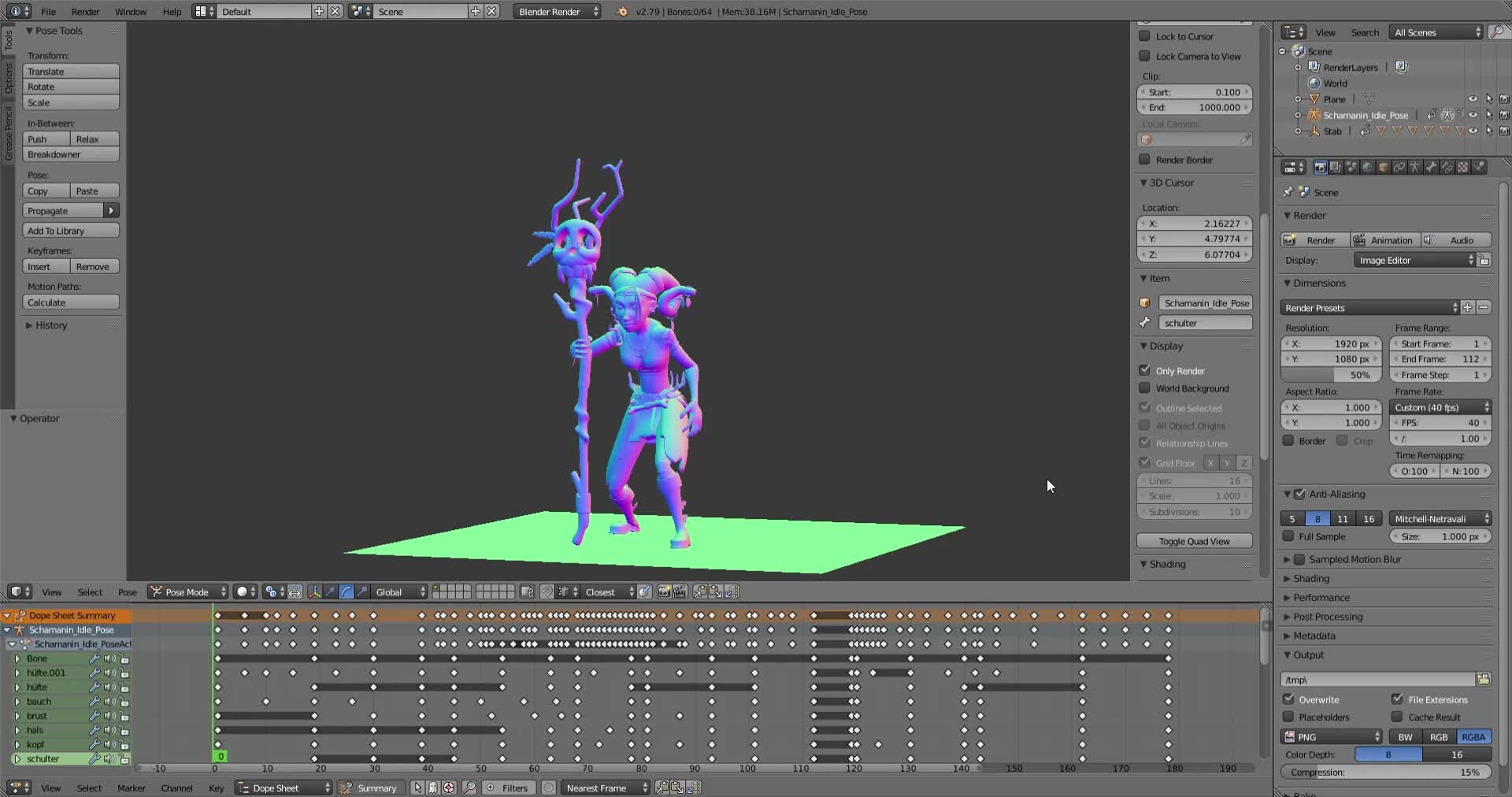 ArtStation - Game Animations for "Mana"