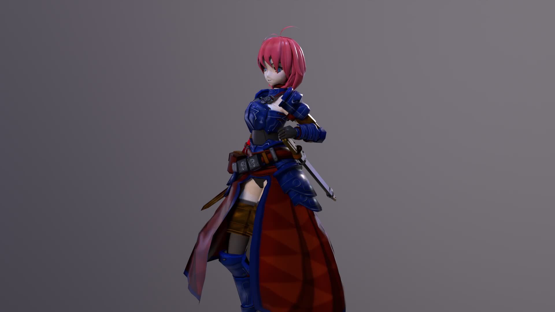 ArtStation - Female Knight Model (game asset)