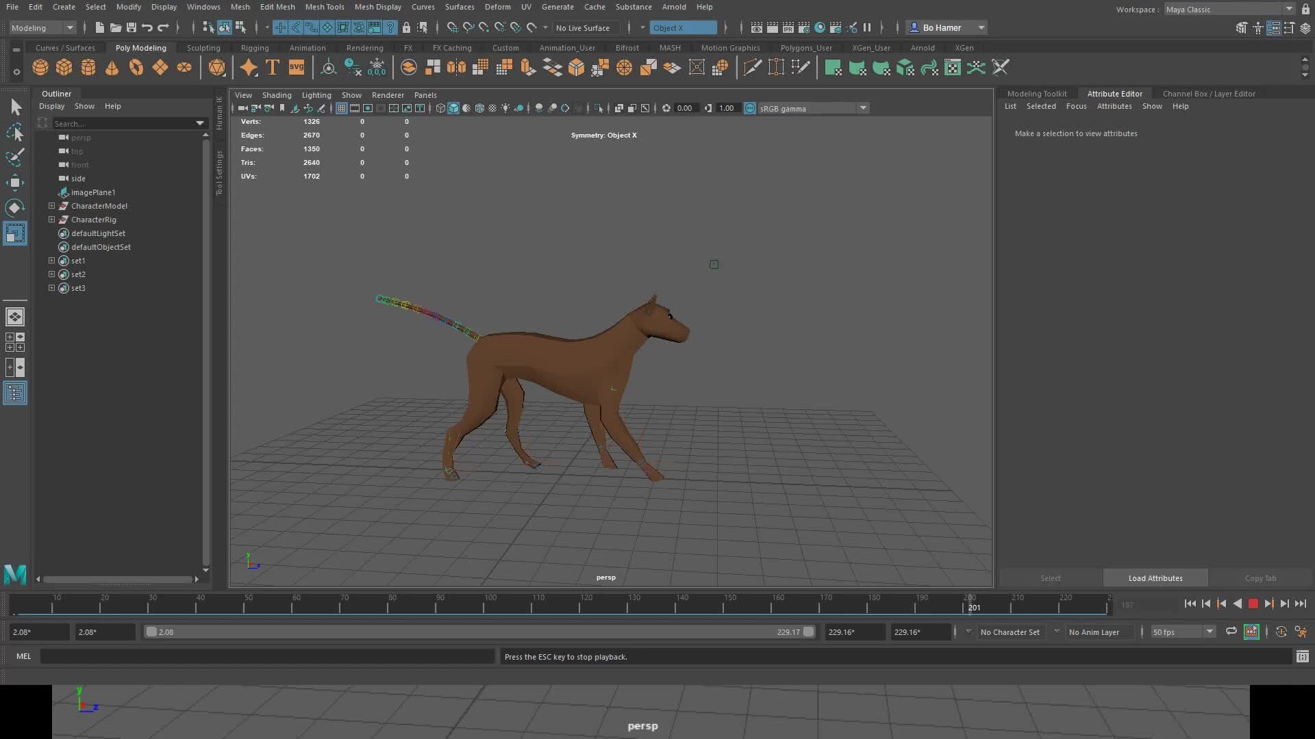 ArtStation - Walking dog animation
