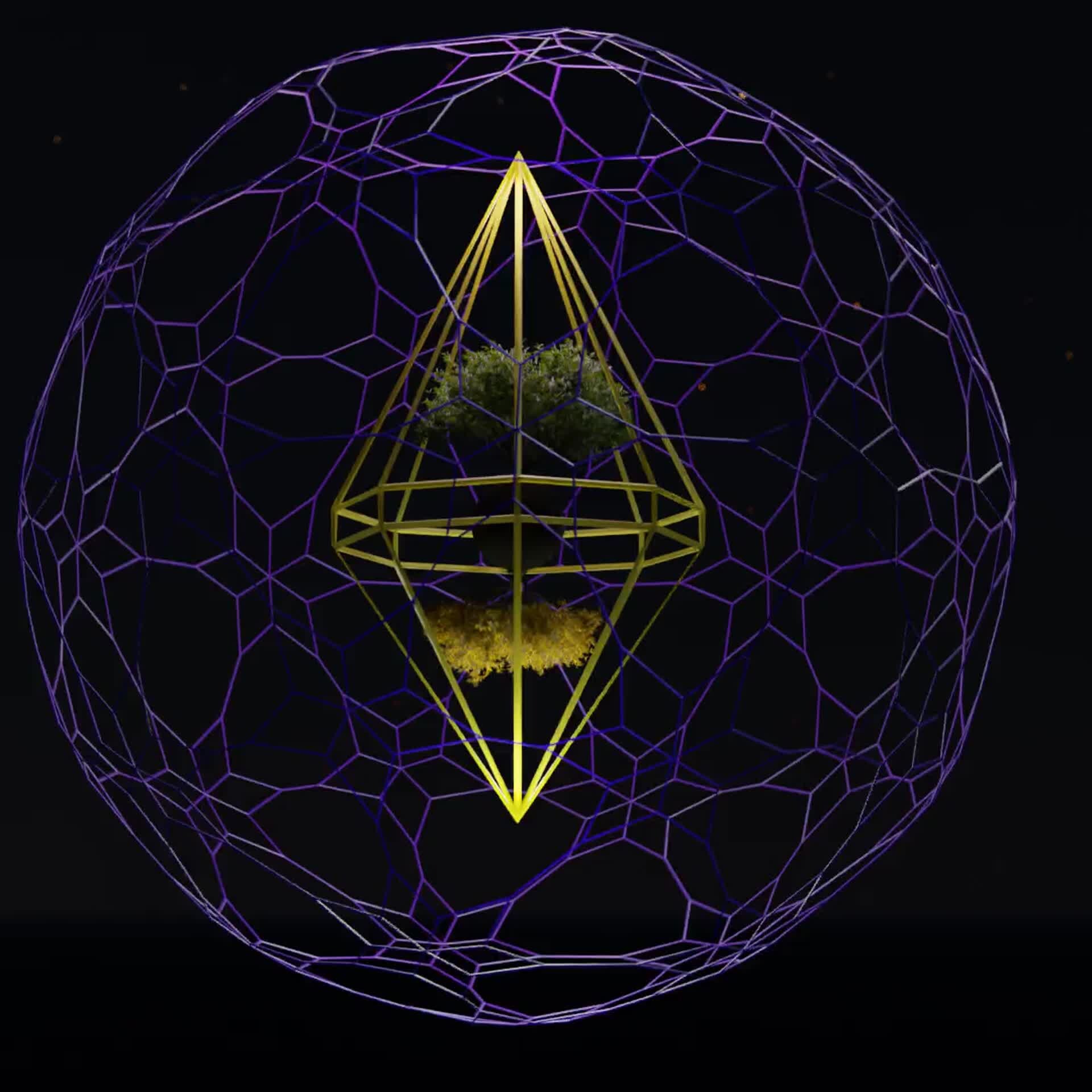 ArtStation - spinny thingy with trees