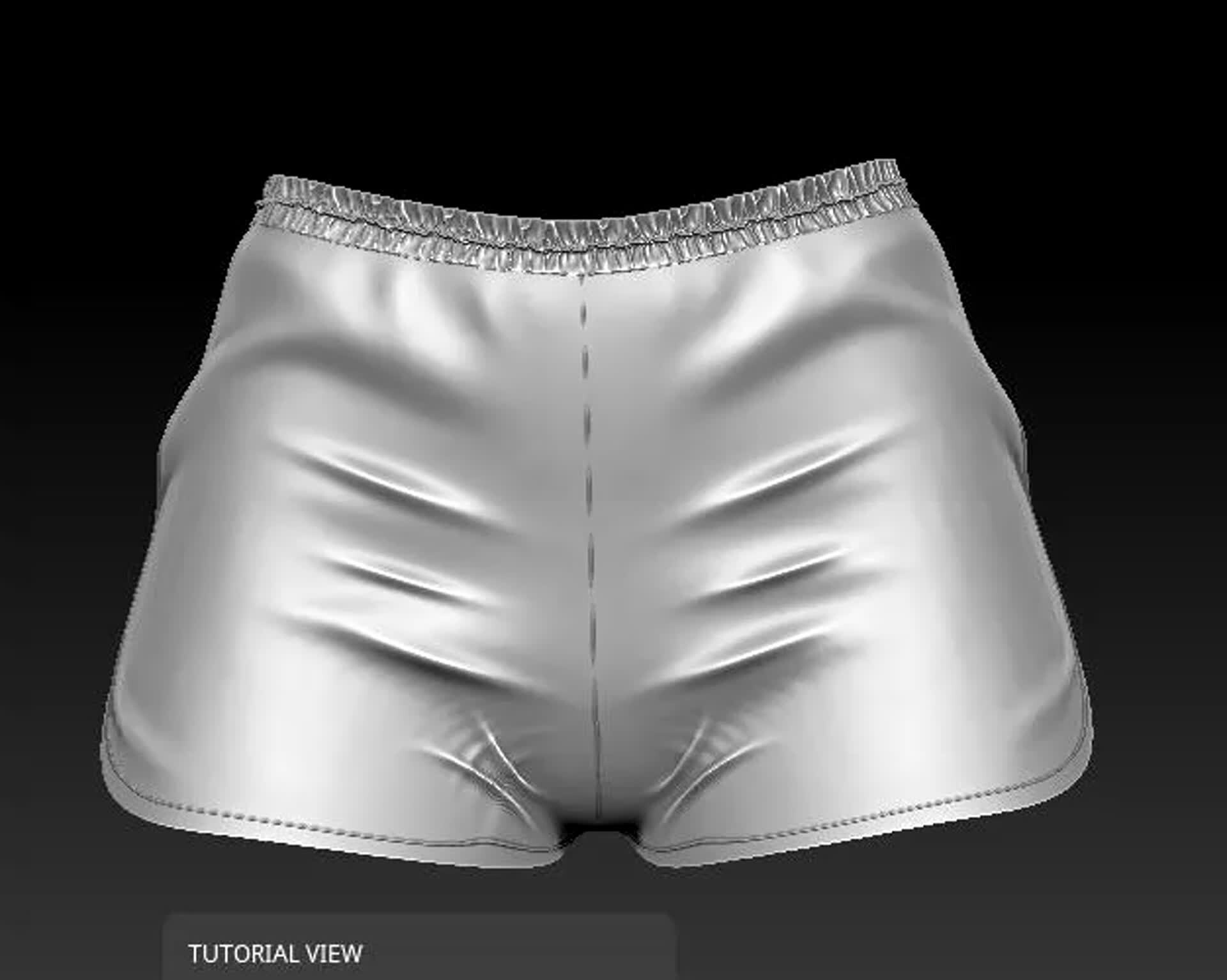 ArtStation - Clothing practice - Shorts for virtual world Second Life