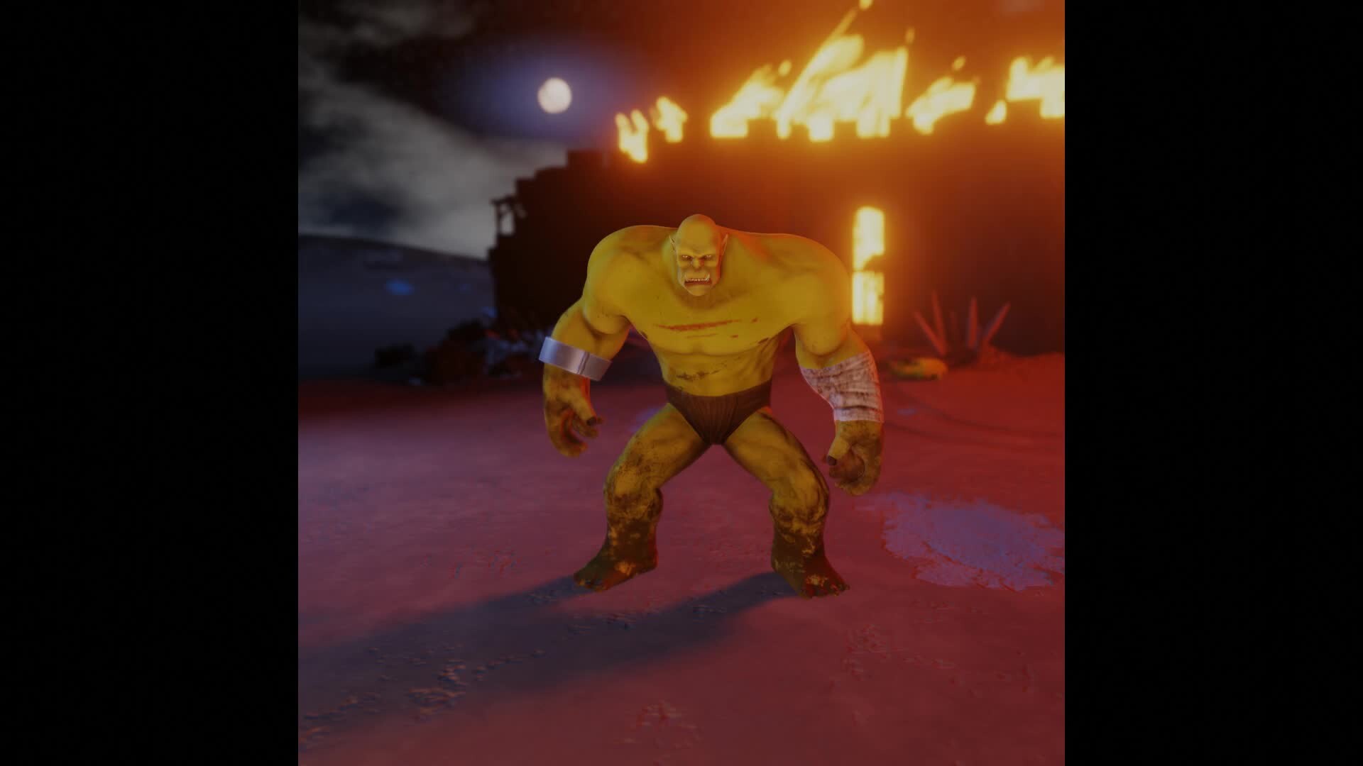 ArtStation - Orc grunt prisoner animation