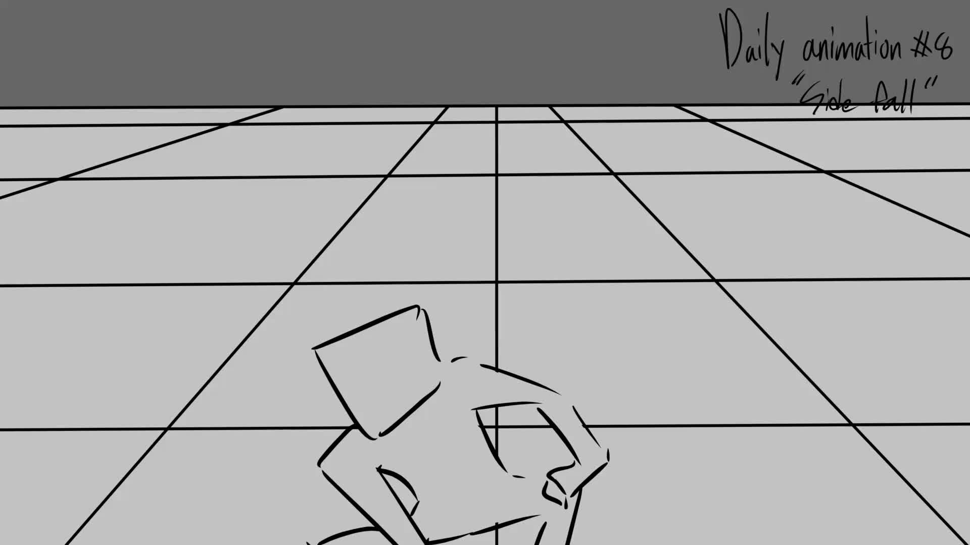 ArtStation - Daily animation #8 Side fall