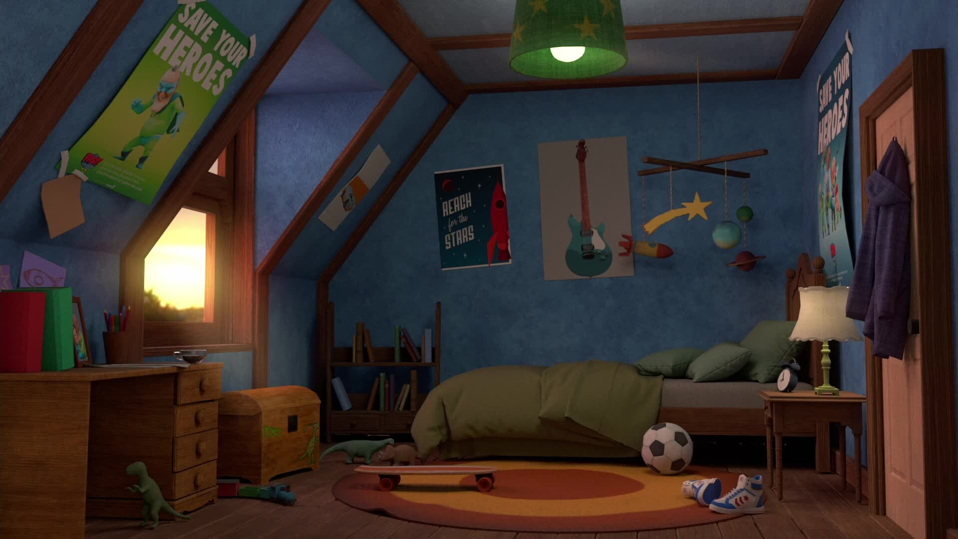 ArtStation - Bedroom Scene Render