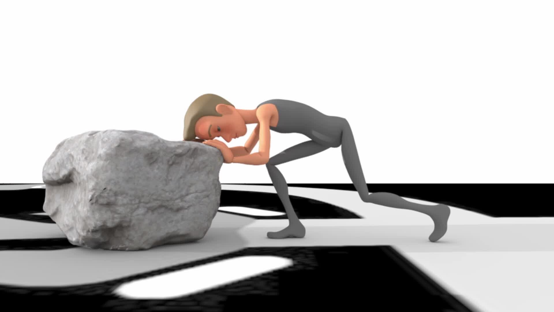 ArtStation - Pushing A Heavy Rock