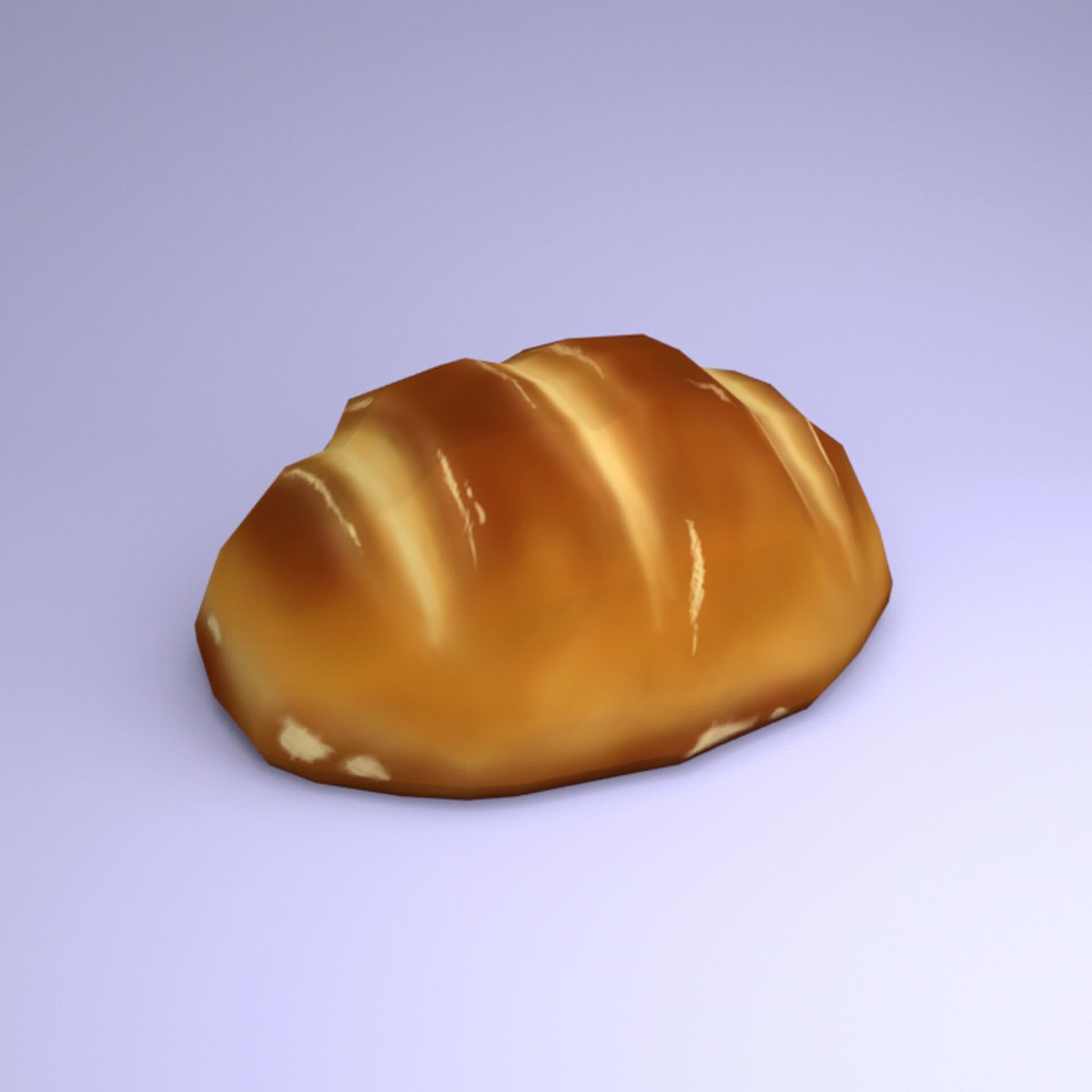 ArtStation - 3D Low poly bread