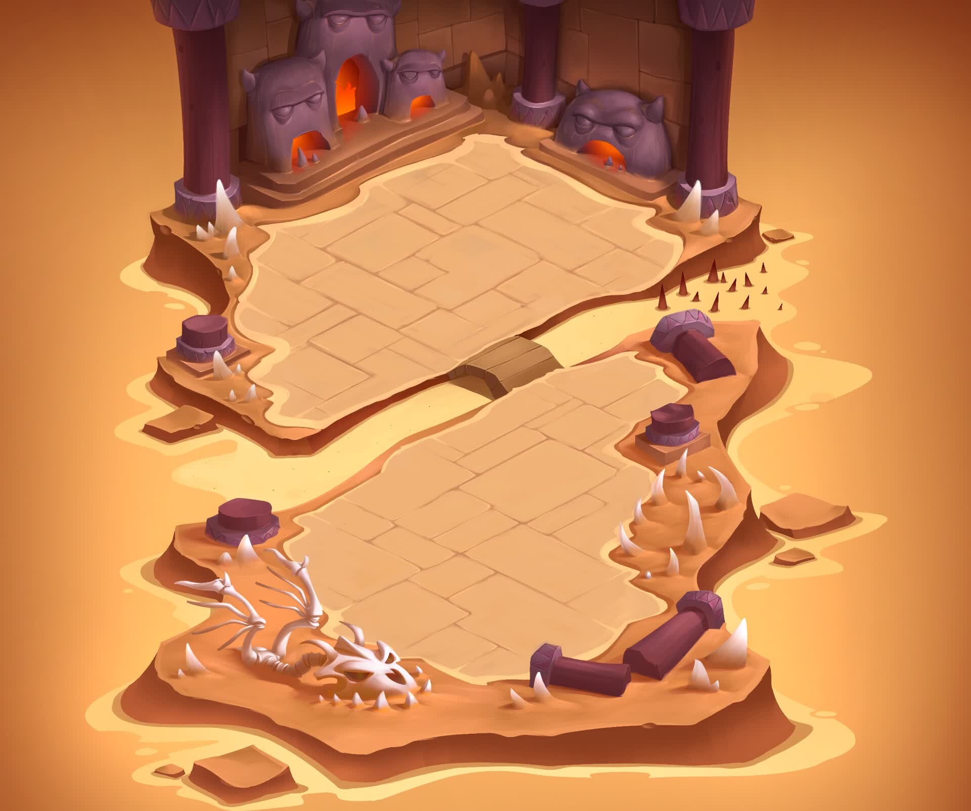 ArtStation - Sand Location animated in Spine