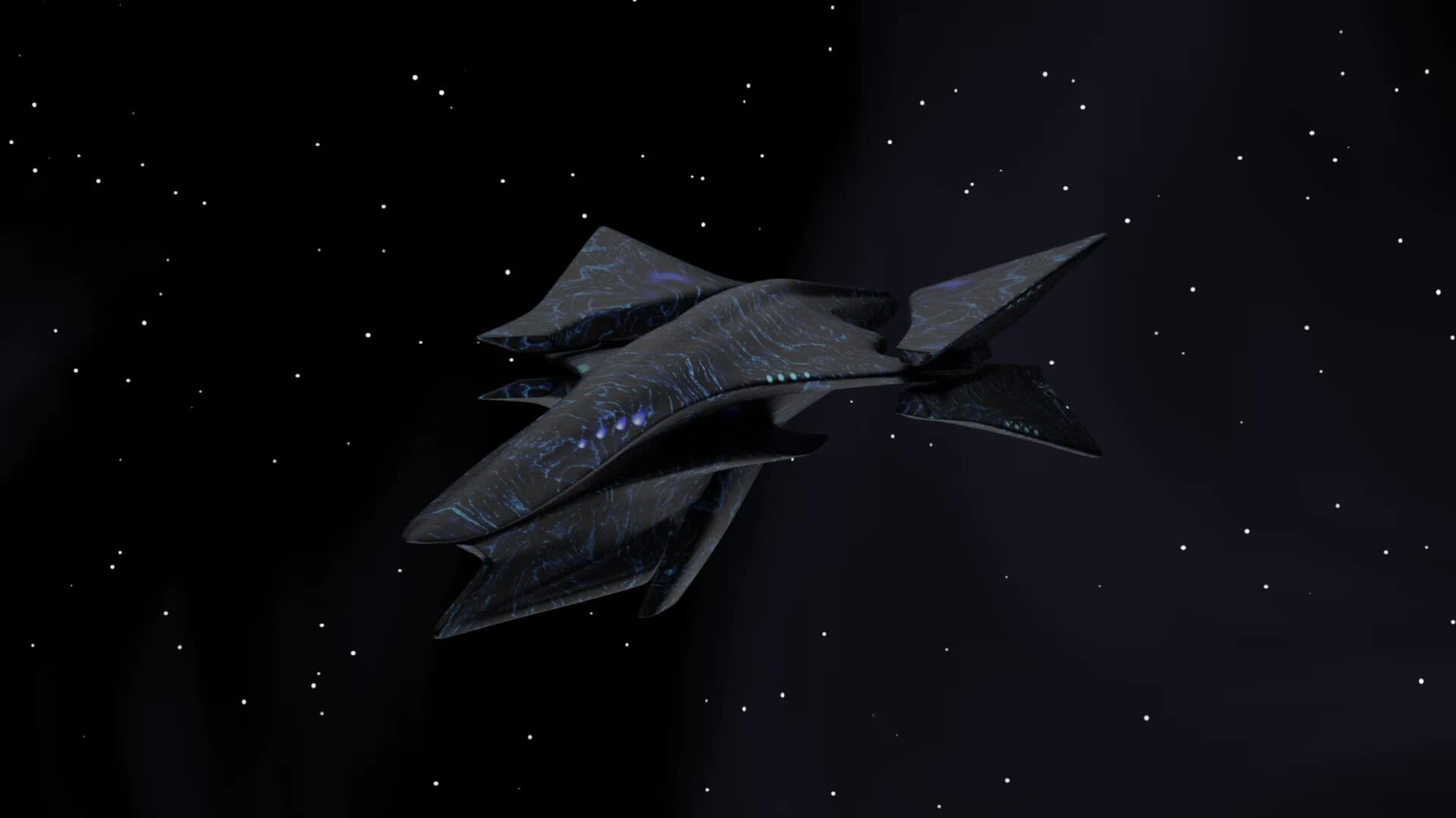 ArtStation - Scifi alien destroyer cloaking effect