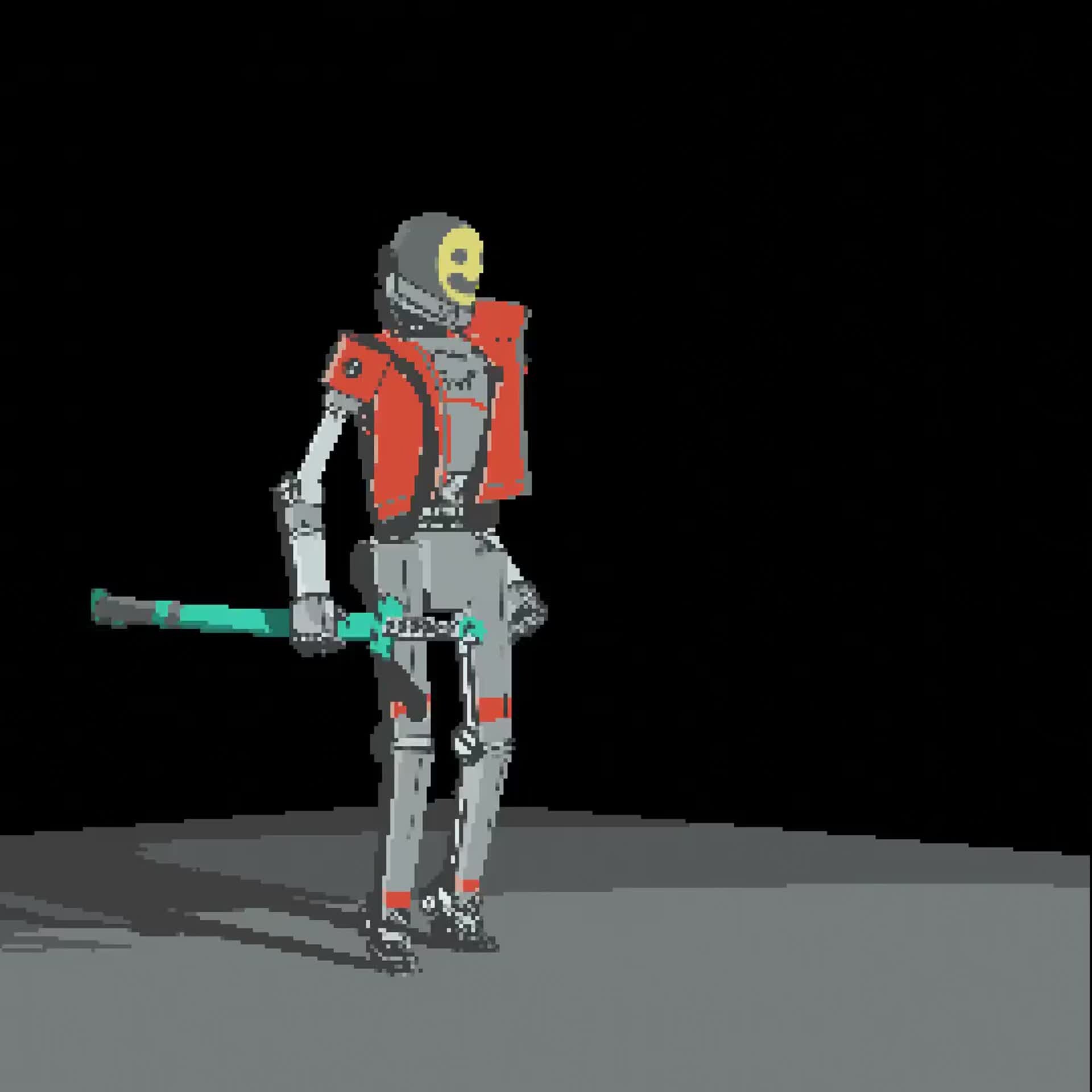 ArtStation - Pixelated 3D Robot