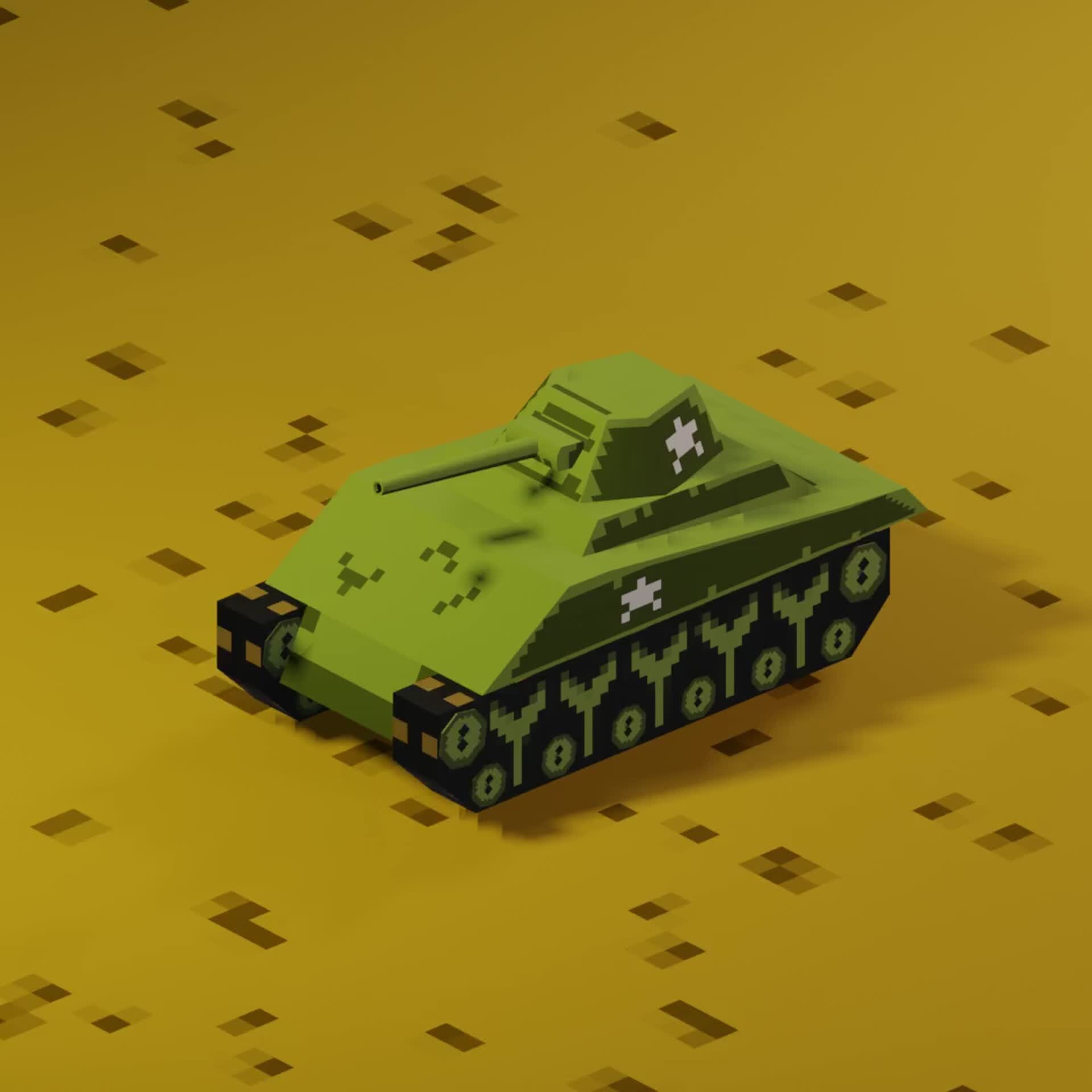 ArtStation - Low Poly Tank