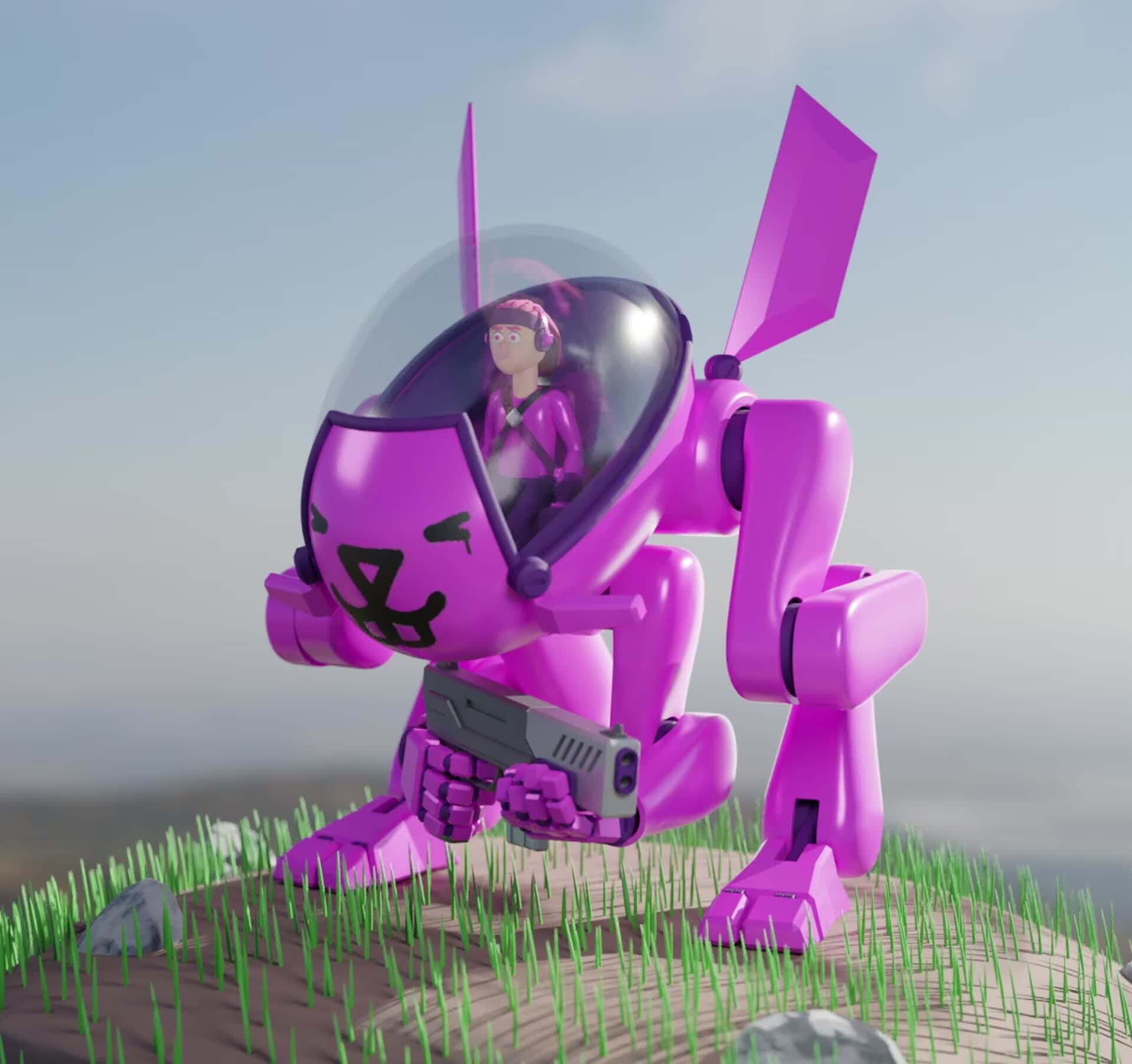 ArtStation - Bunny robot