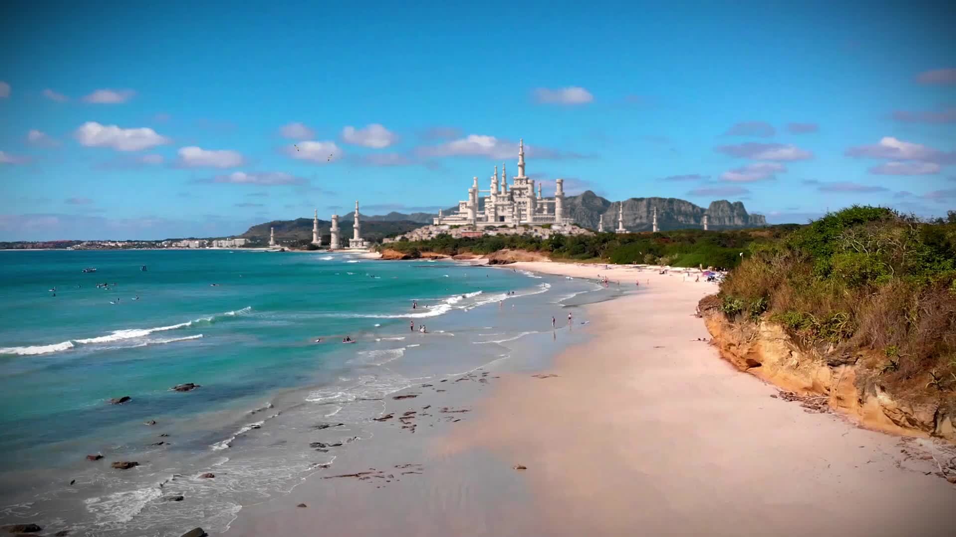 ArtStation - Castle on beach