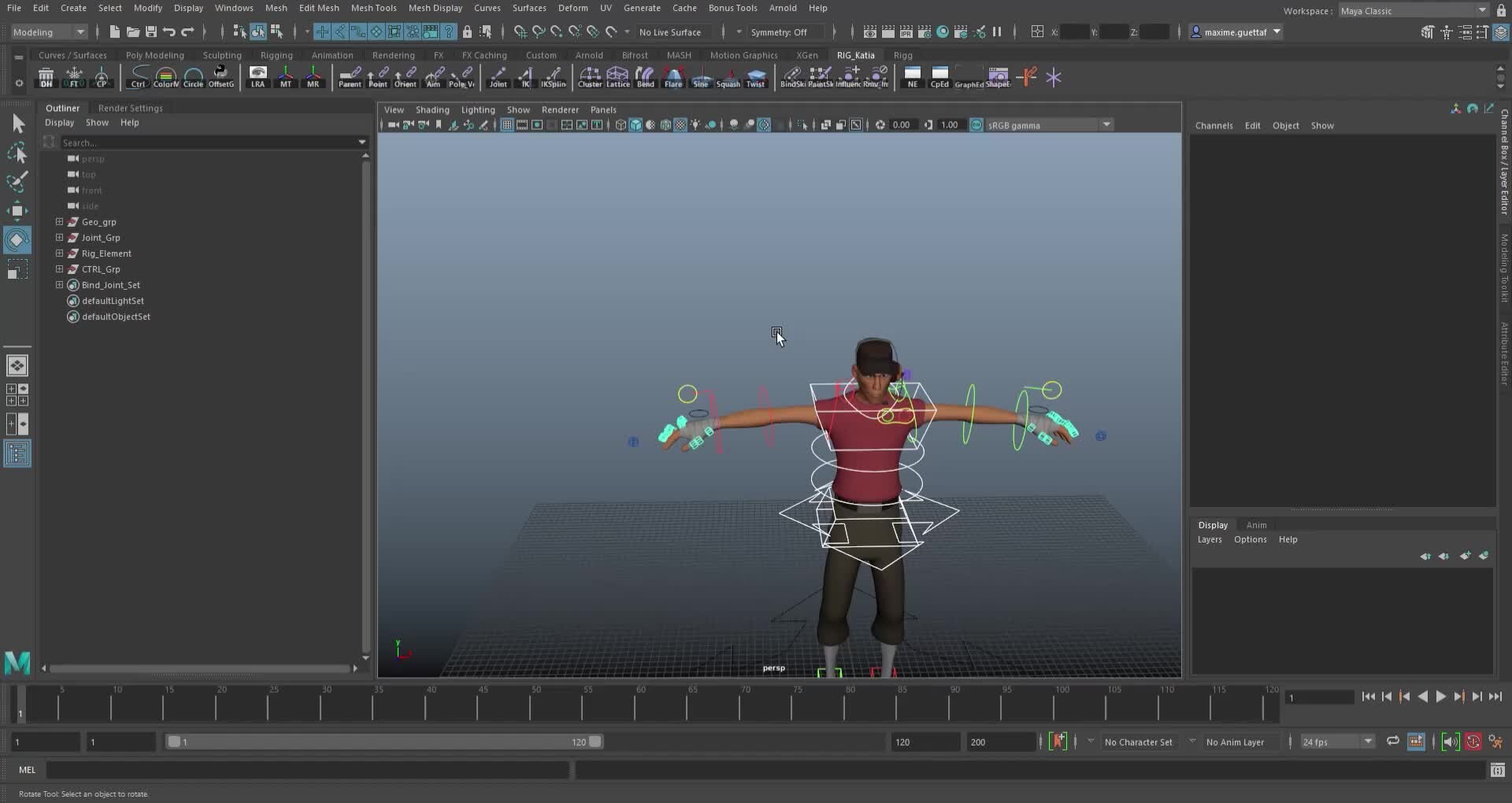 Maxime Guettaf - Rigging Biped Scout