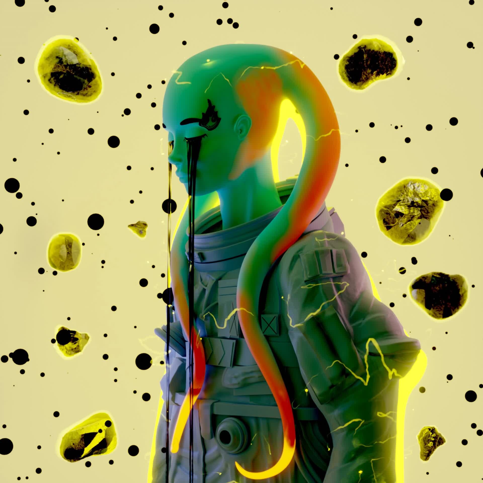 ArtStation - Sad Girl Galaxy #023 from the Third Dimension