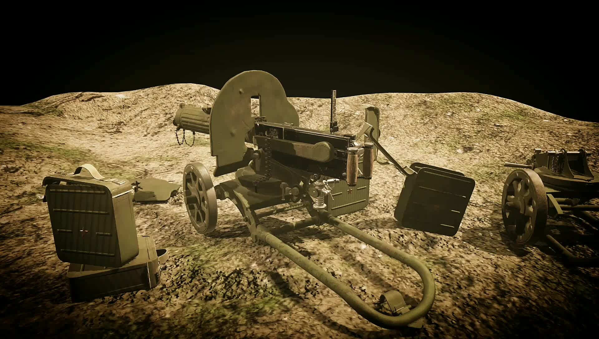 ArtStation - Maxim Machine gun