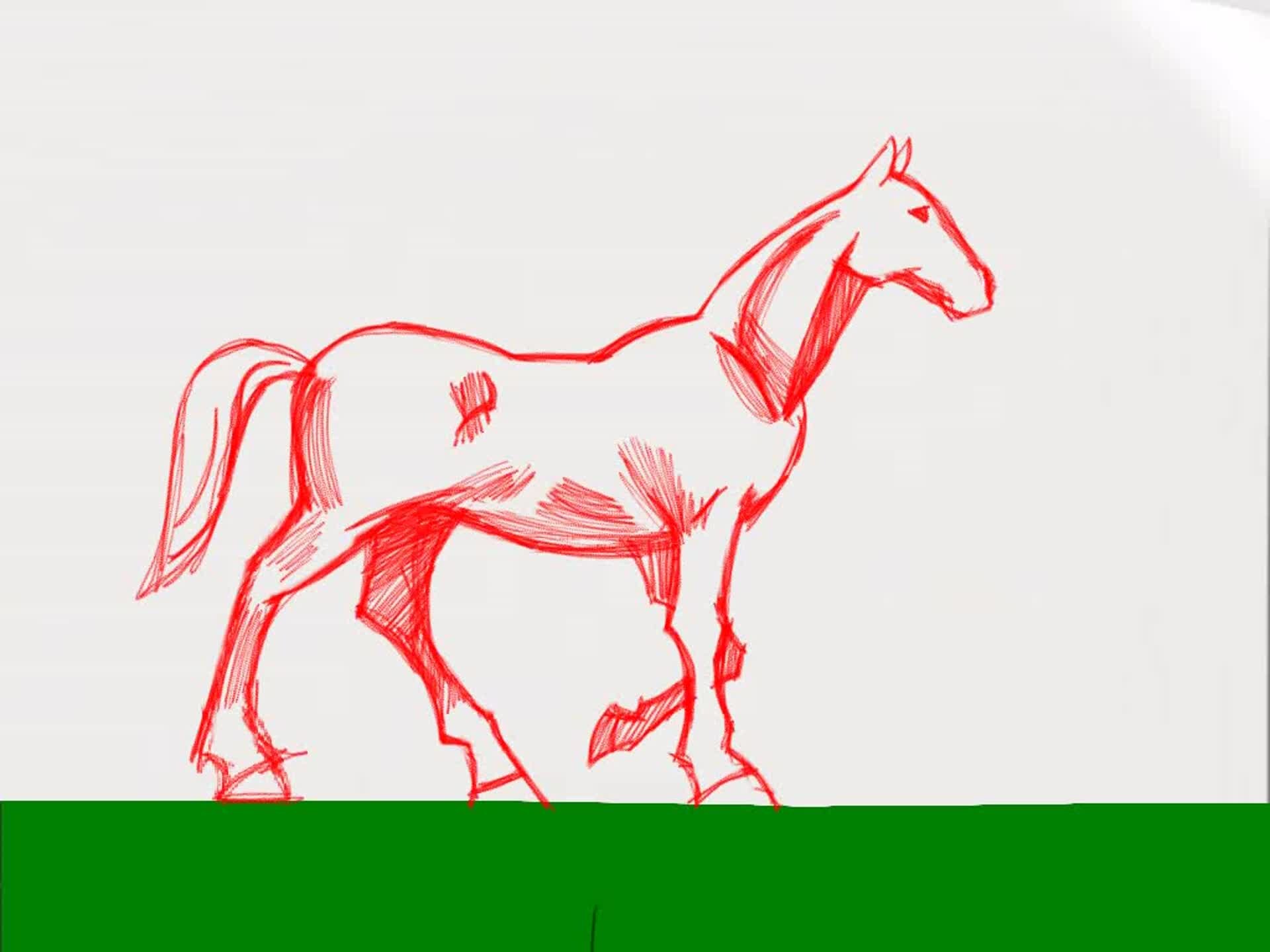 ArtStation - Horse walking animation