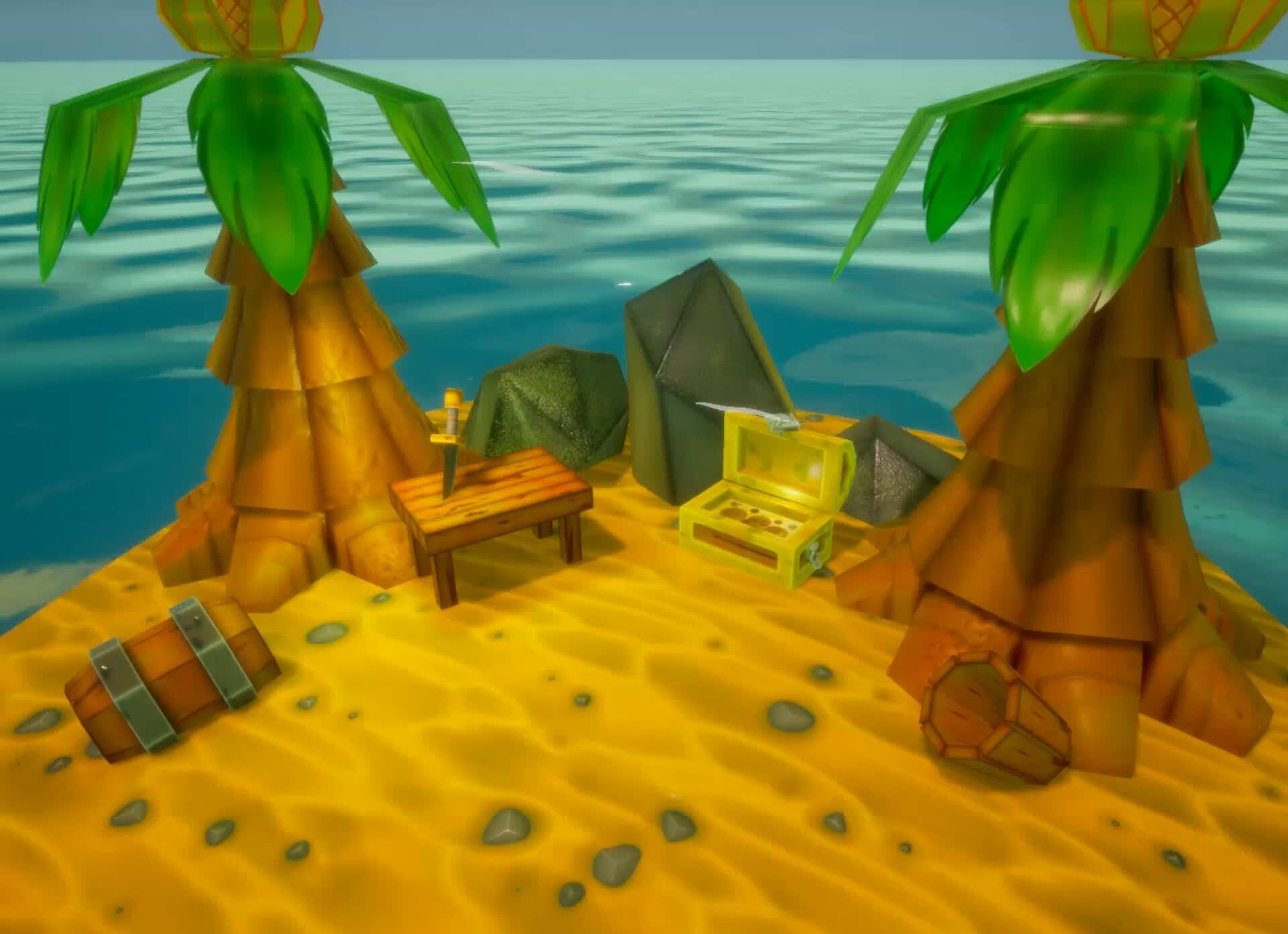 ArtStation - Low Poly Pirate Island