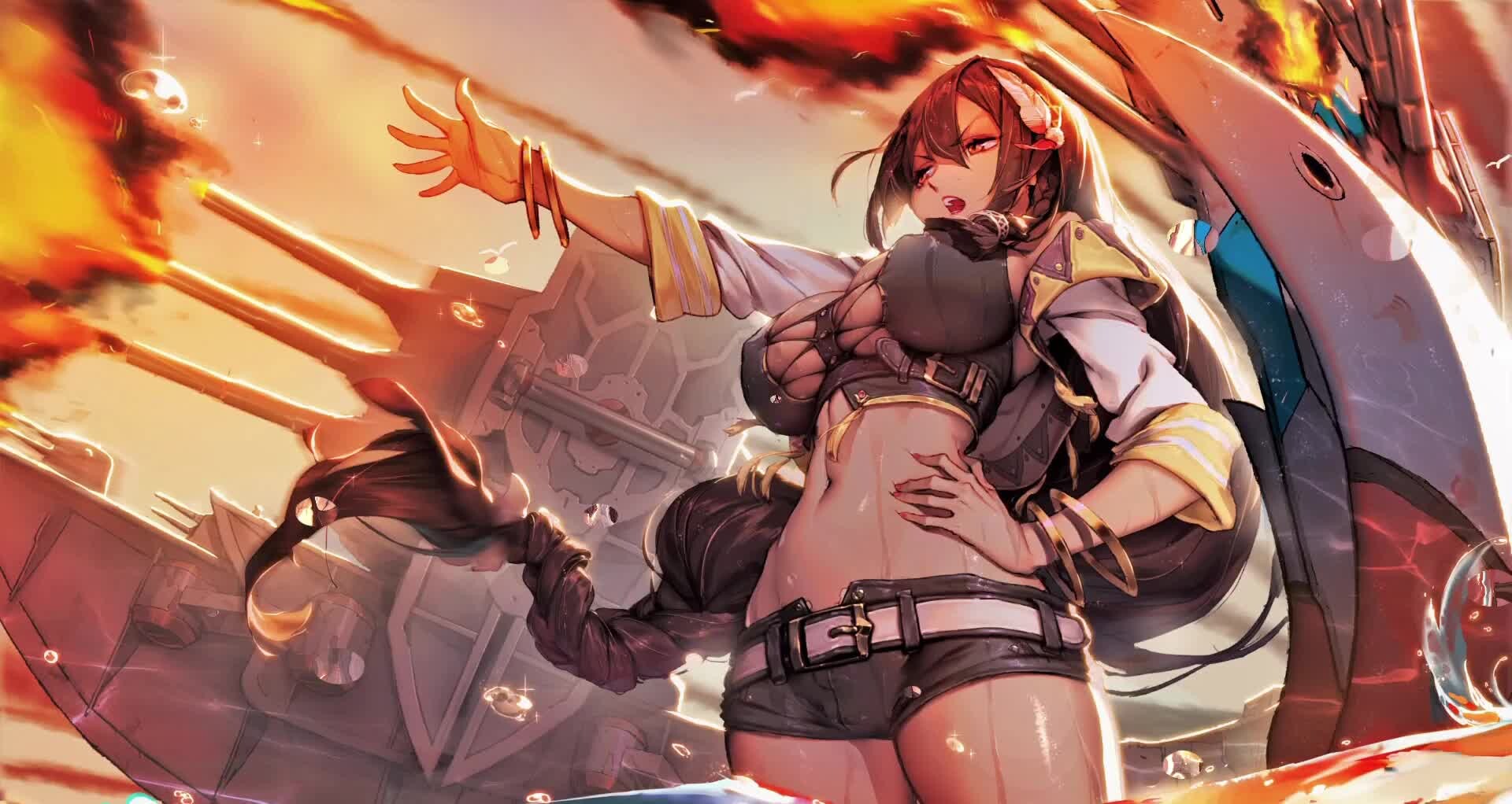 ArtStation - USS South Dakota From Azur Lane