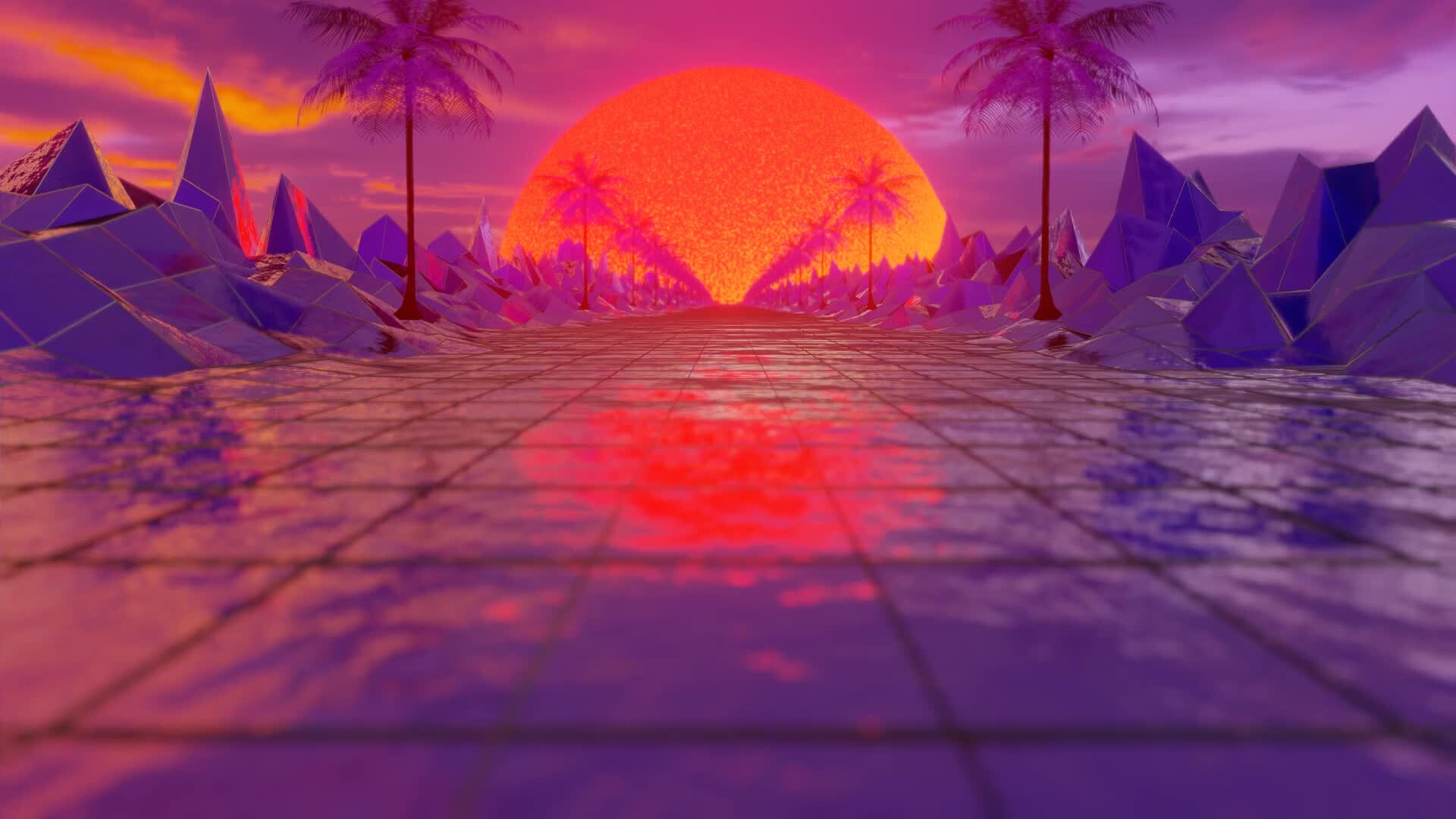 ArtStation - 80s New retro wave loop.