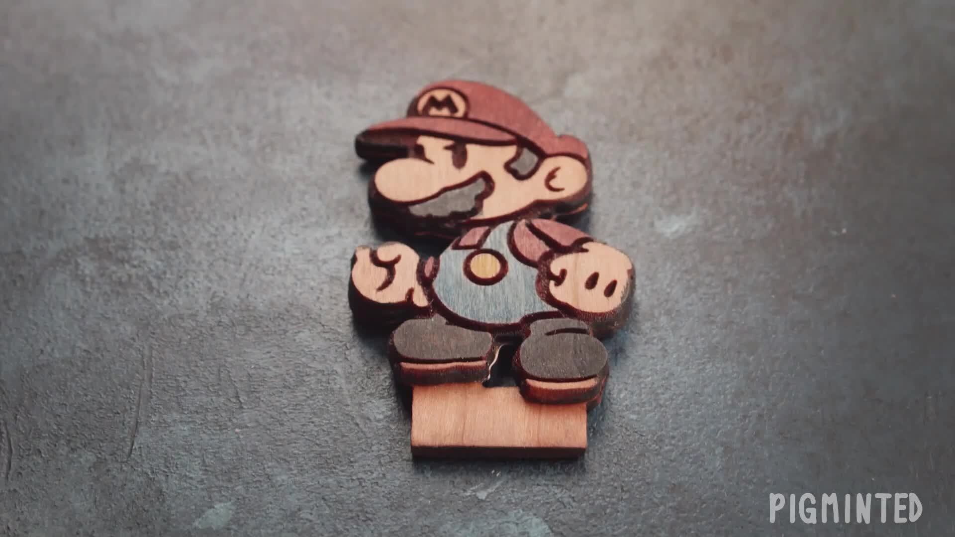 ArtStation - Random weekend project. Wooden Paper Mario