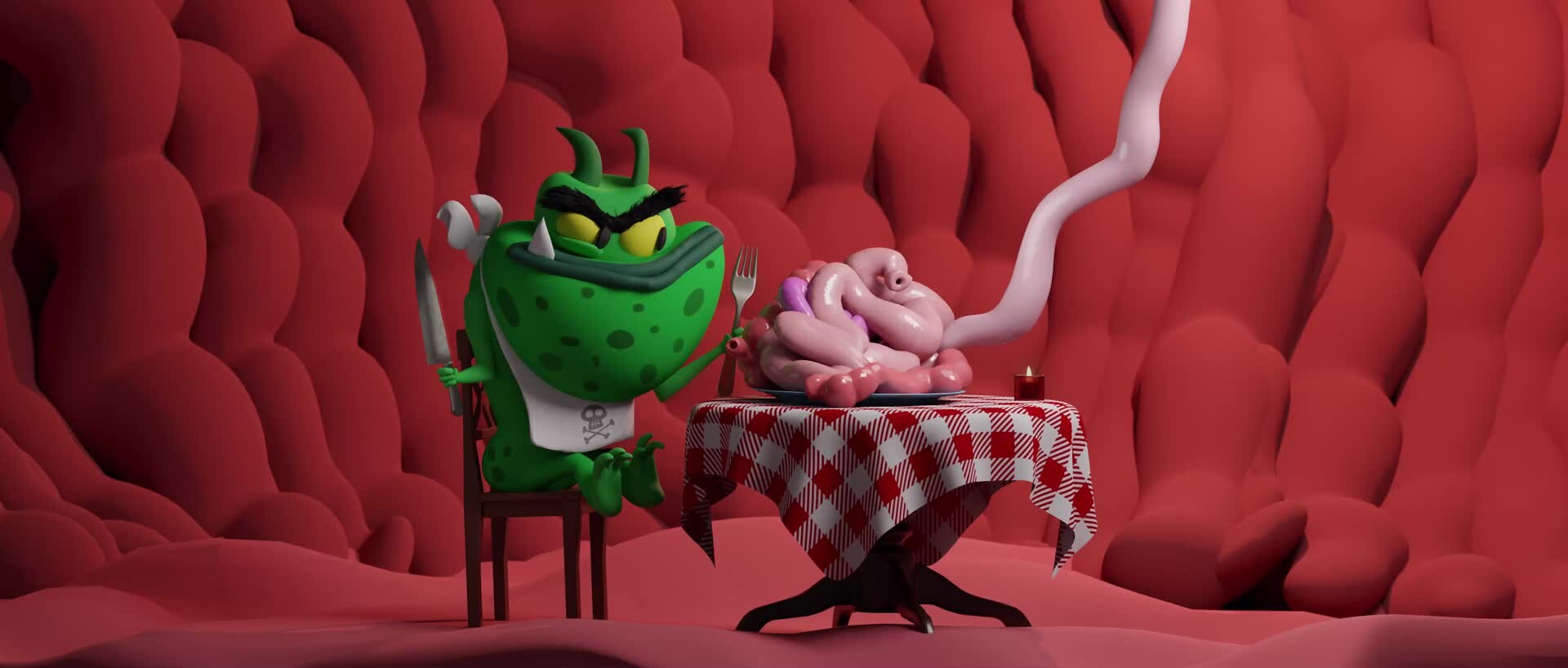 ArtStation - Stomach Monster design and animation