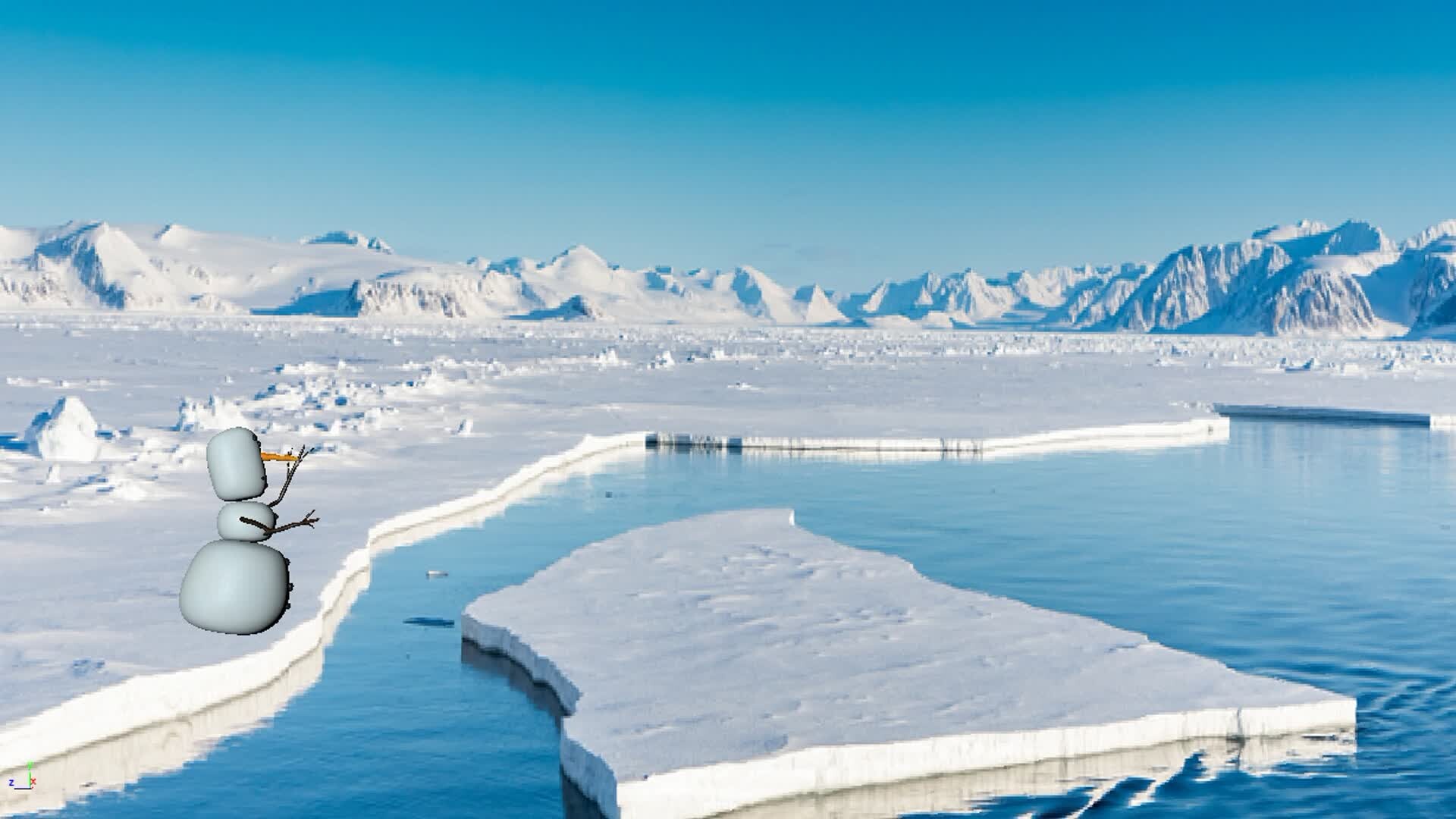 ArtStation - SnowMan 3D Animation