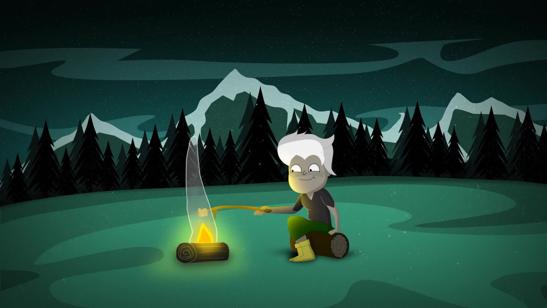 ArtStation - Girl Roasting Marshmallows