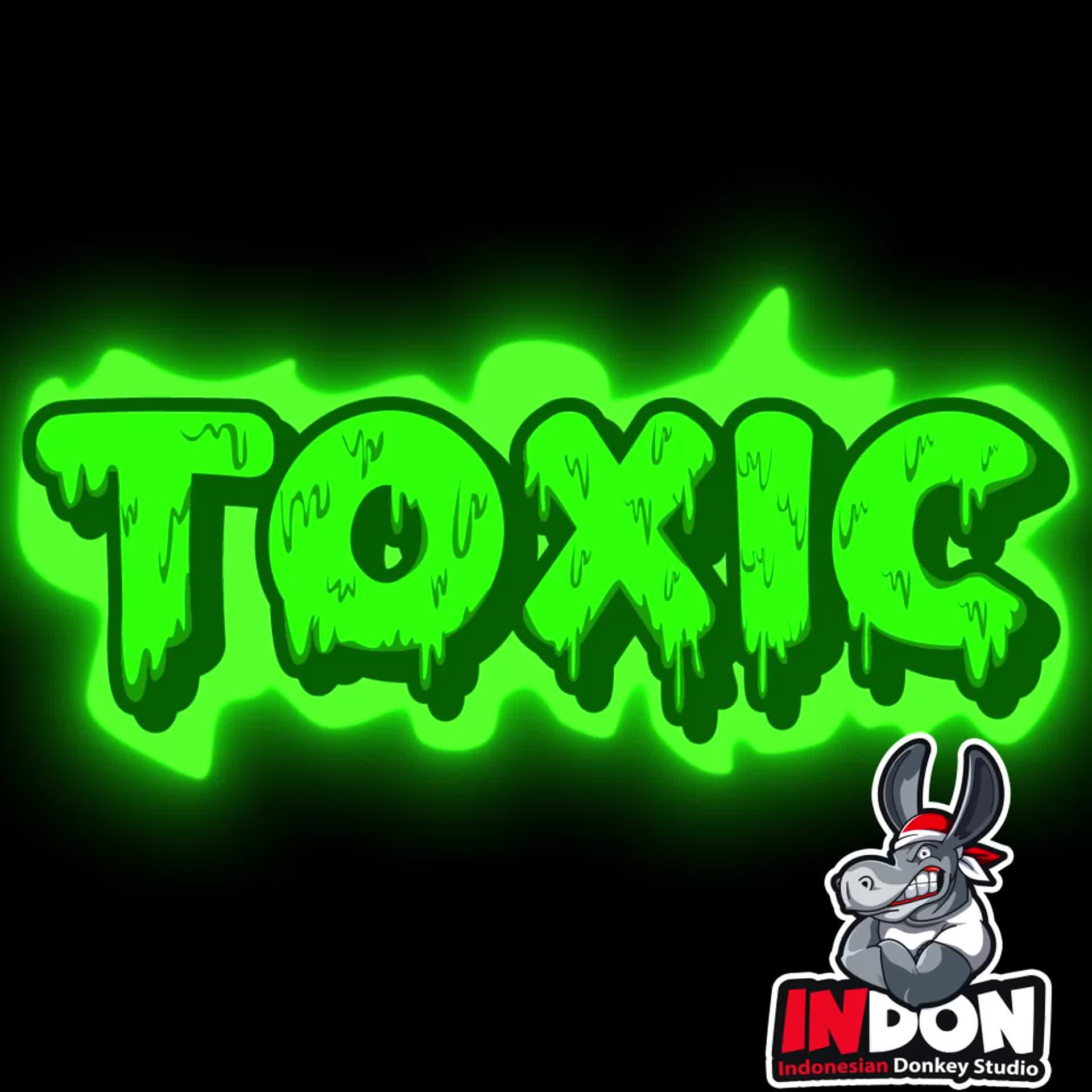 ArtStation - Animated Toxic Text Emote