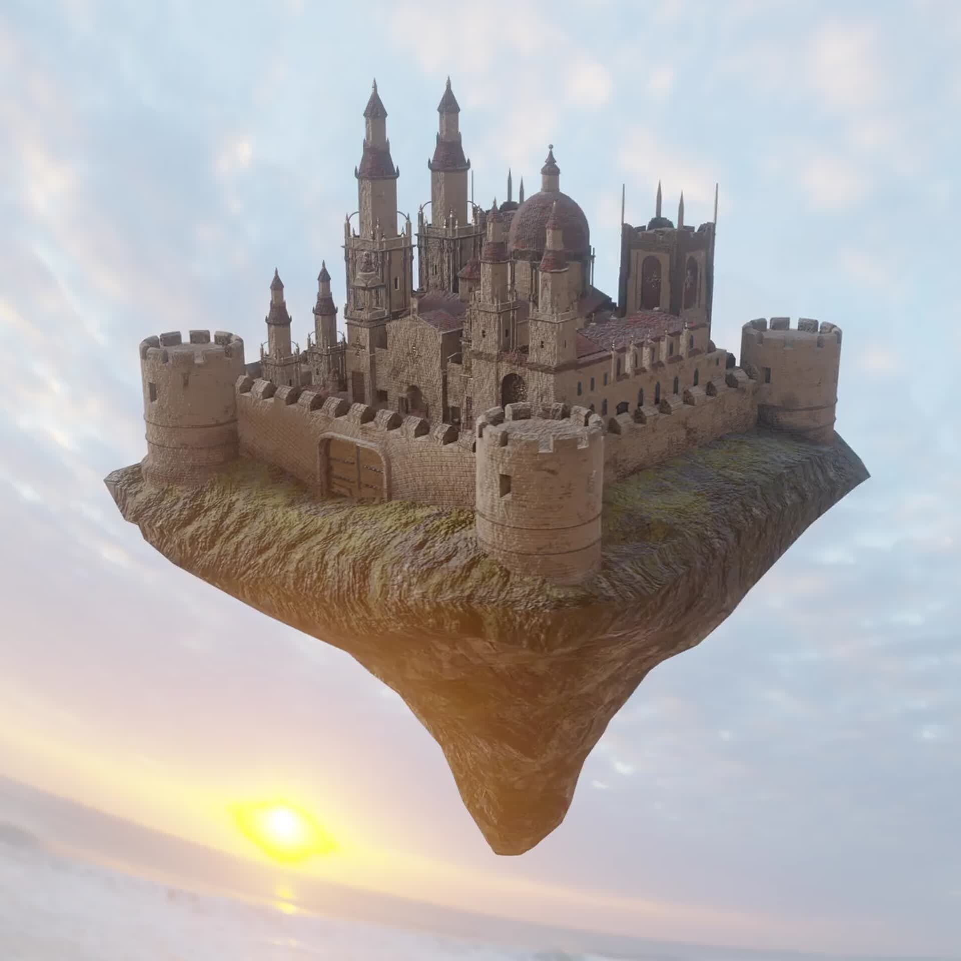 ArtStation - Flying Castle