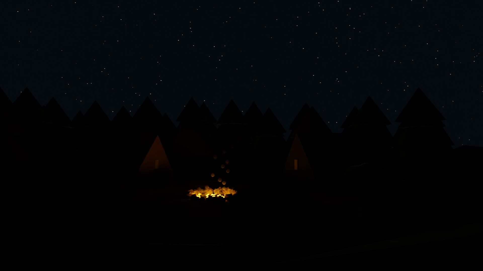 ArtStation - Animated Late Night Camping Scene