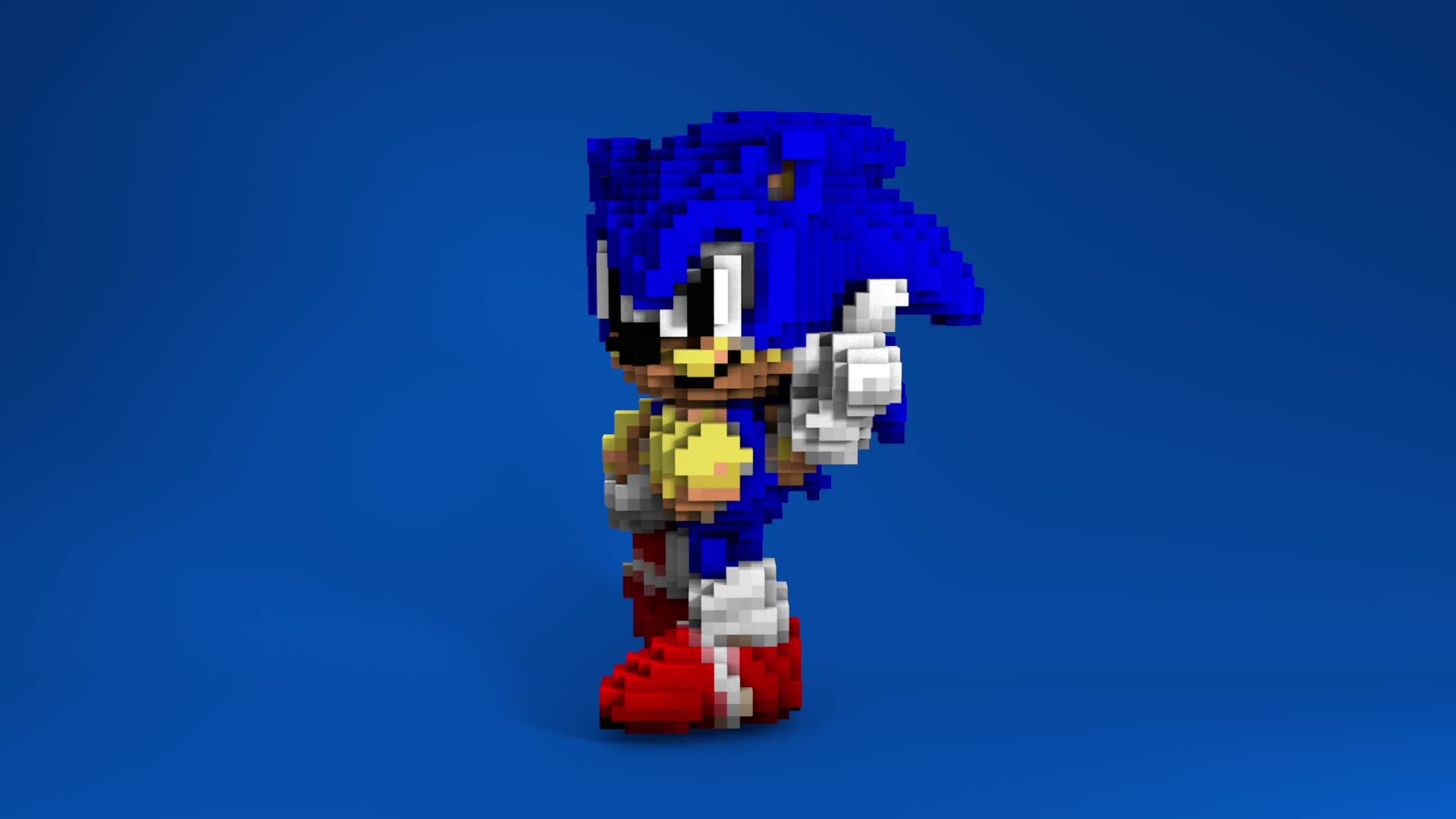 ArtStation - Sonic Voxel Art