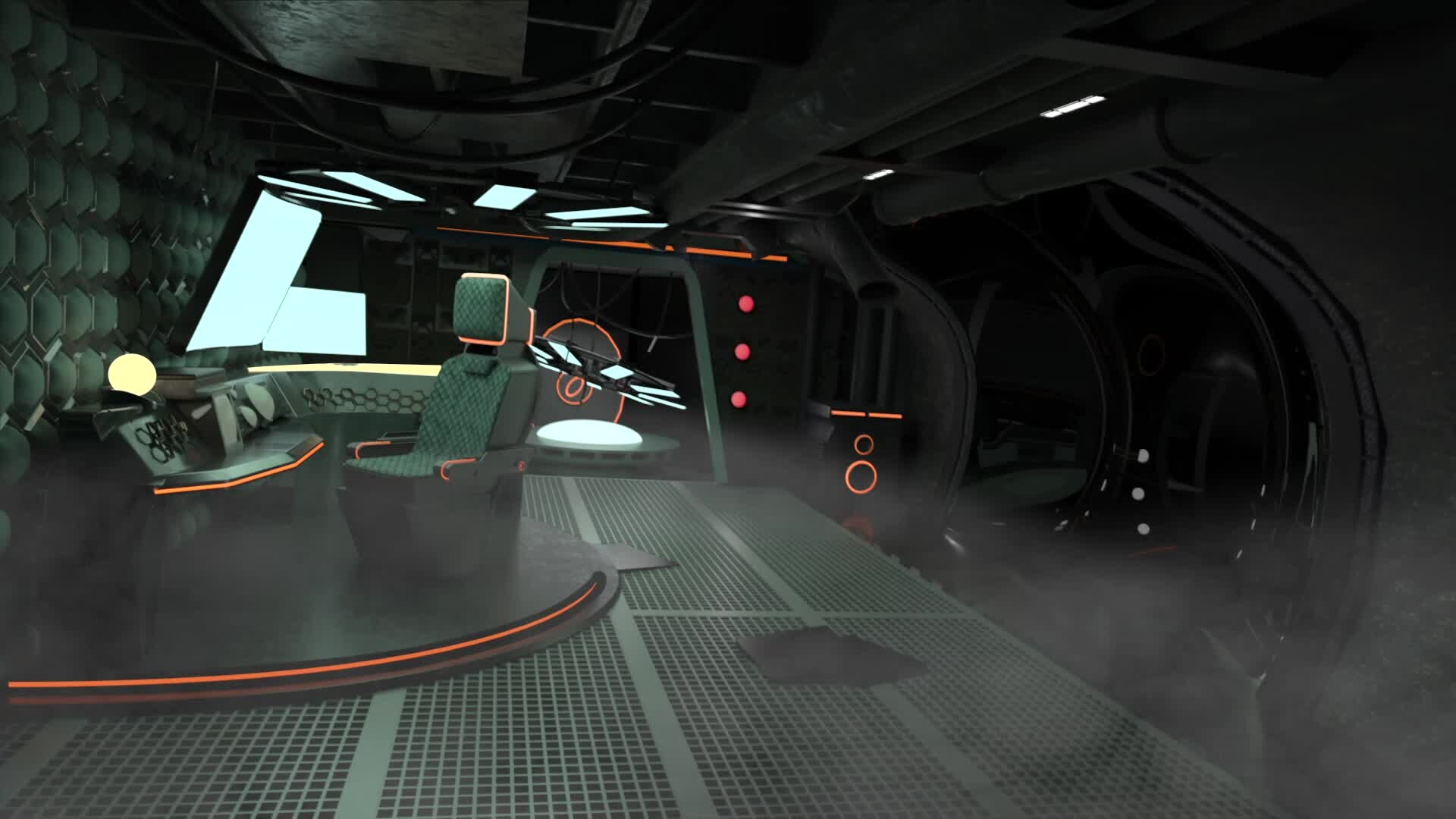 ArtStation - Sinking Scifi submarine station