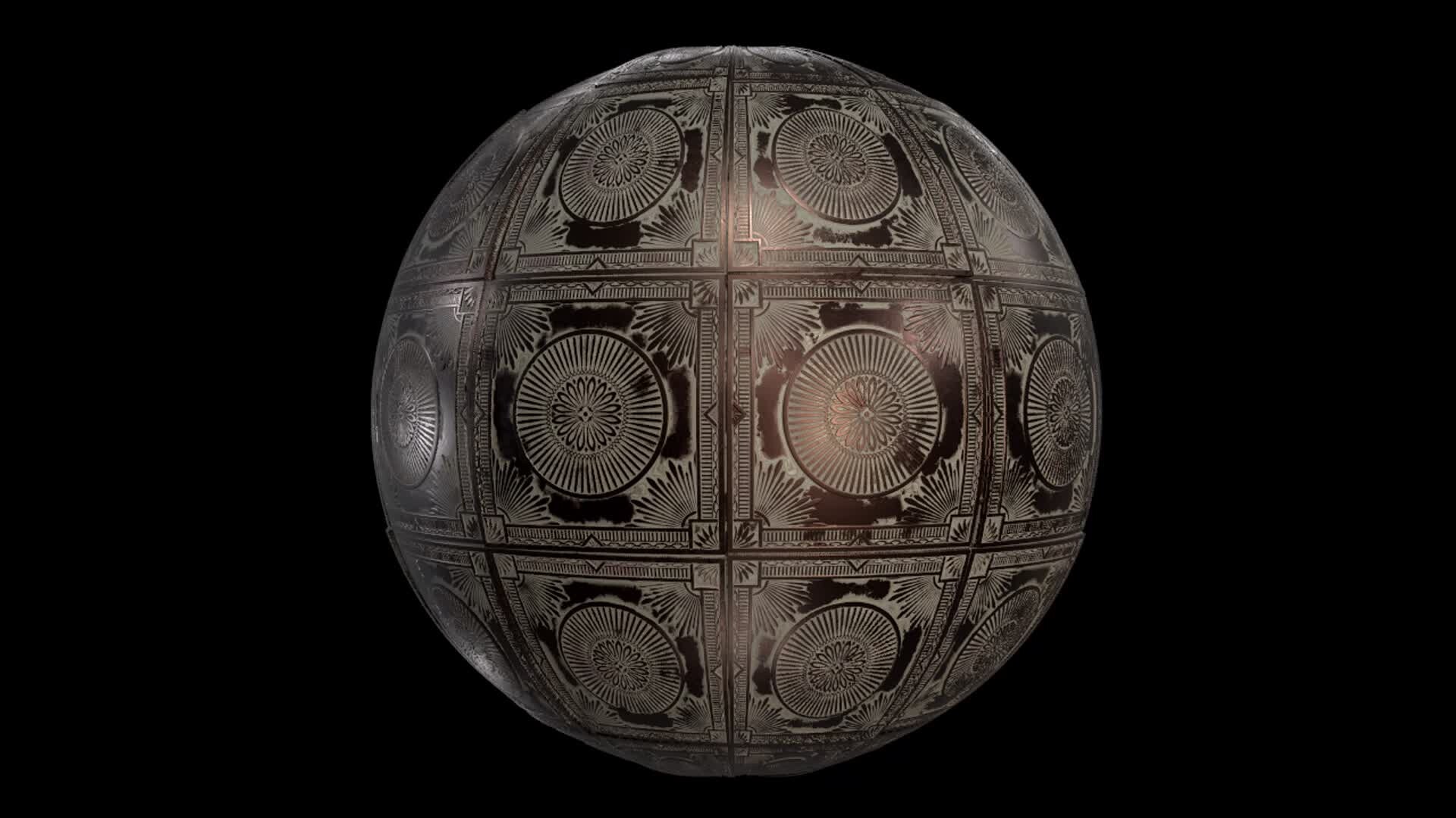 ArtStation - iron ornament plate